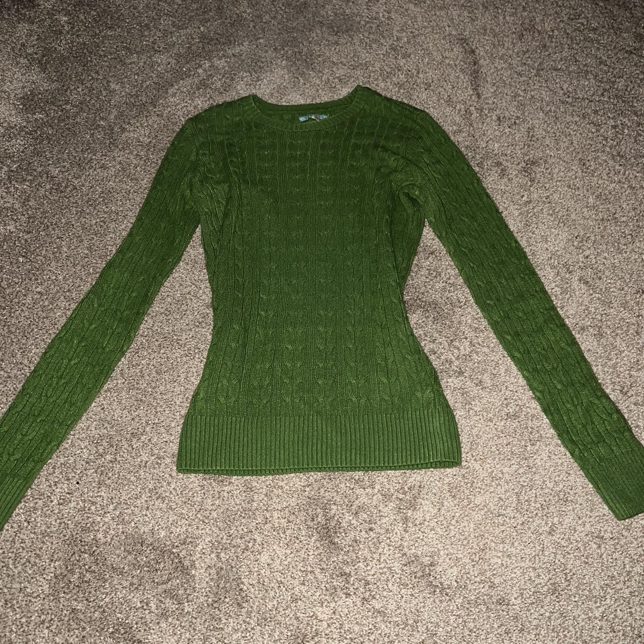 green fall rory gilmore fitted sweater y2k preppy |... - Depop