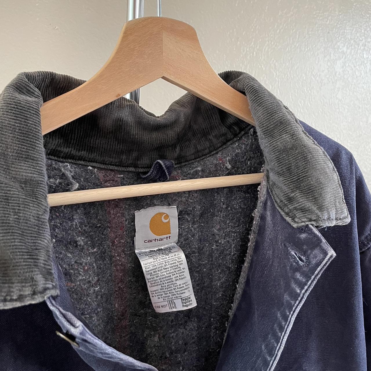 Vintage Y2k Carhartt FFA Navy faded jacket Such a... - Depop