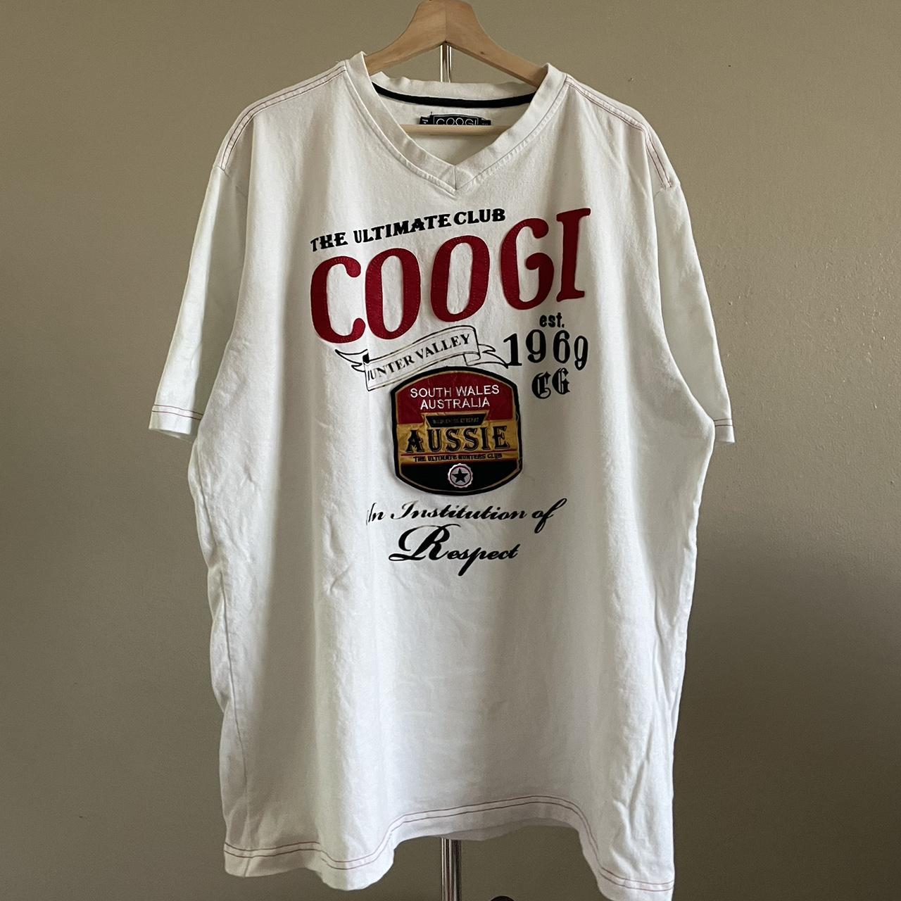 Coogi Men's White T-shirt | Depop