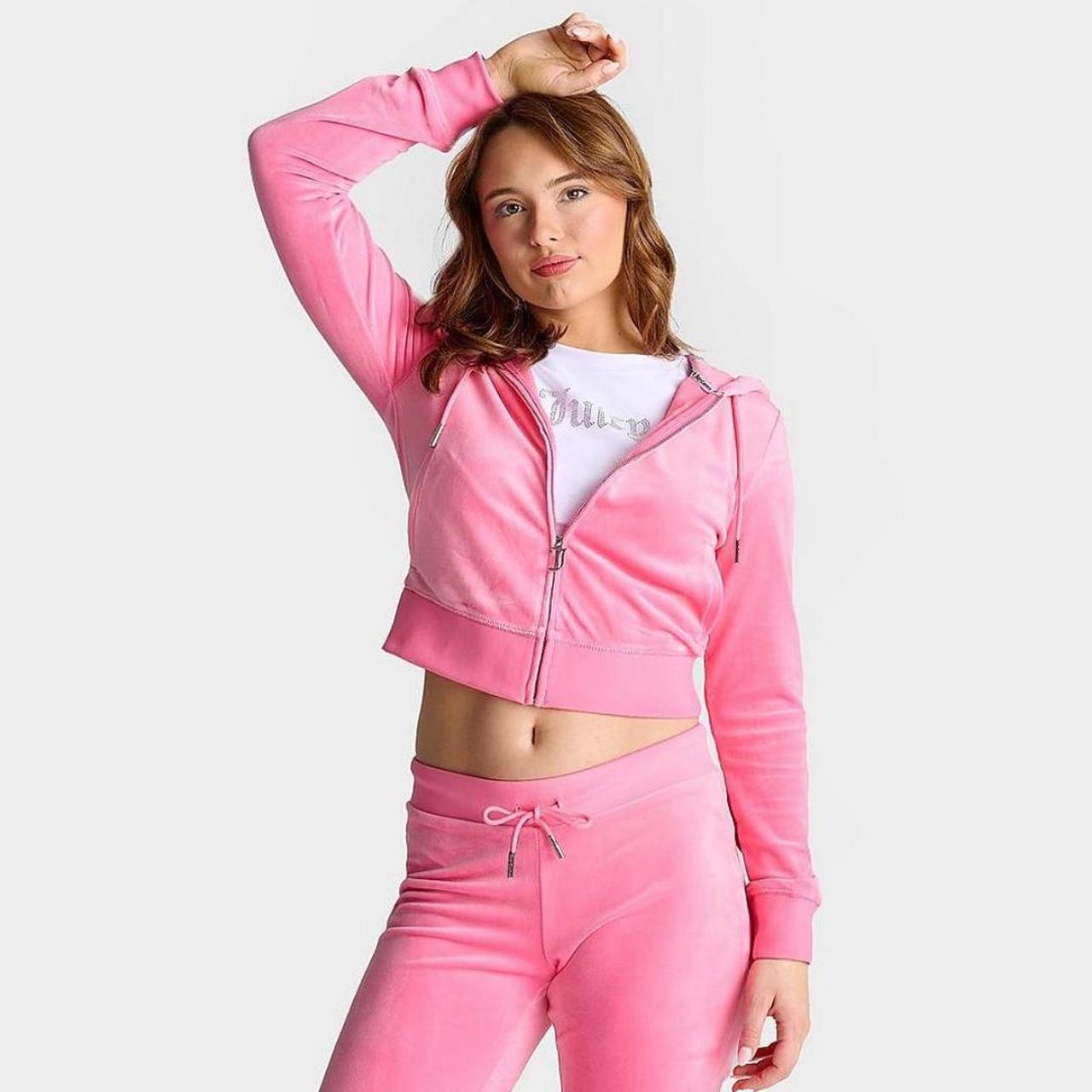 OG bling juicy tracksuit in neon pink 🩷 size large... - Depop