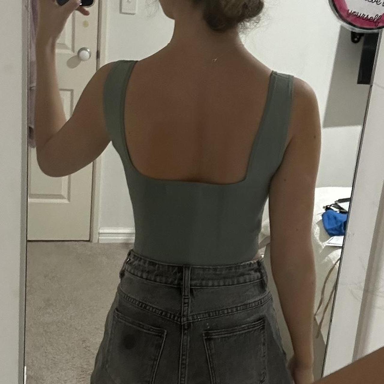 Glasson green top Size Xs - Depop