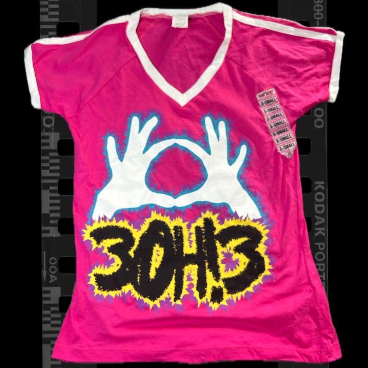 3oh!3 juniors soccer jersey new with no flaws... - Depop