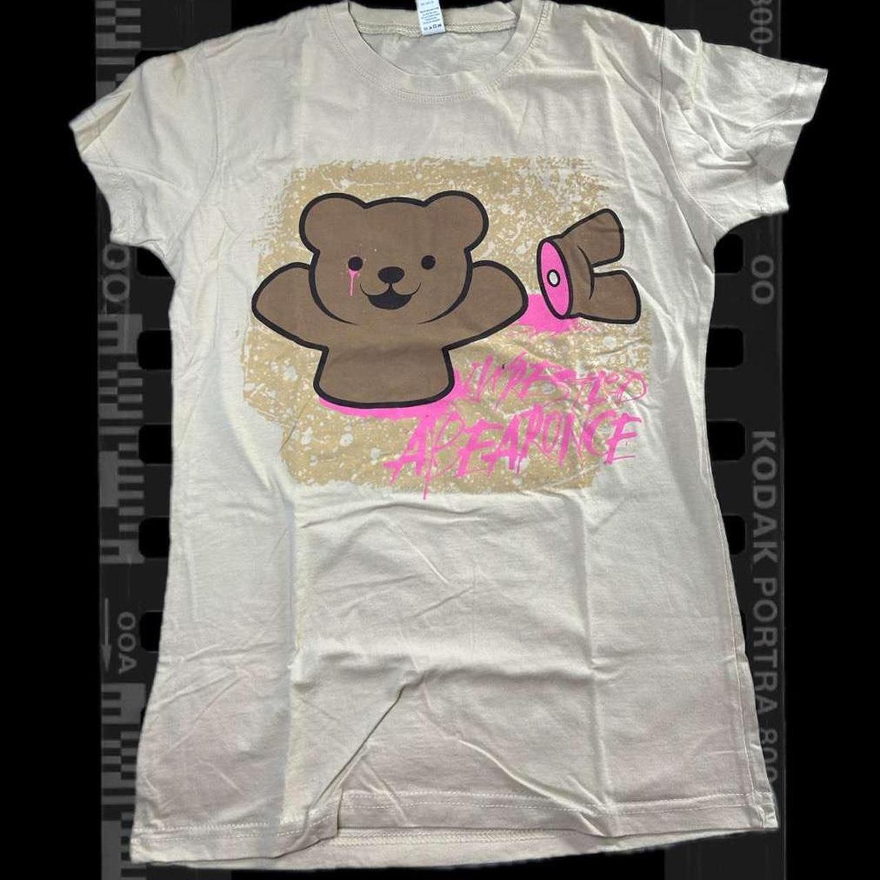 iwrestledabearonce teddy gore womens tee no flaws... - Depop
