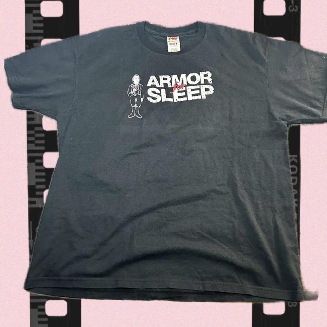 armor for sleep tee slight cracking print is still... - Depop