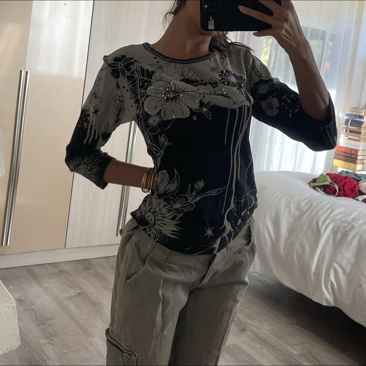 Vintage printed top pictured on size xs. Great... - Depop