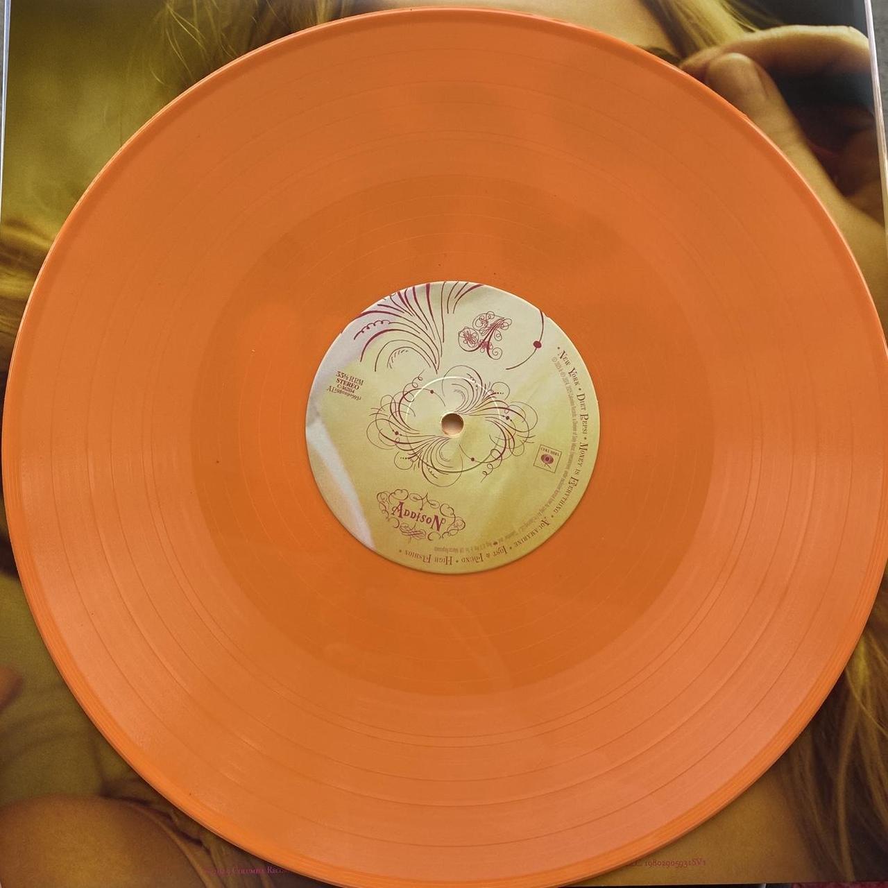 addison rae addison tangerine vinyl 🍊 new in... | Depop
