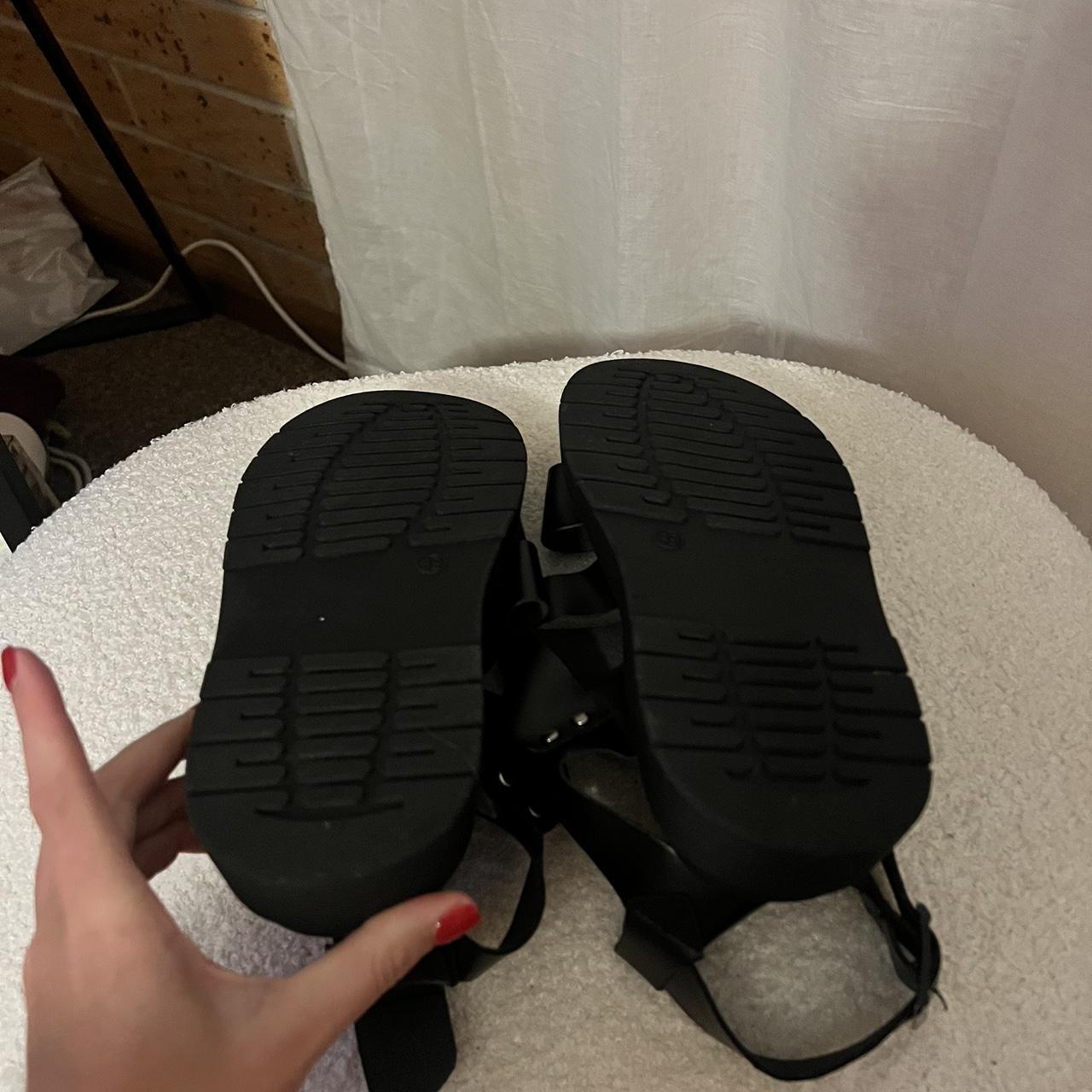 Rubi black sandals. Women’s size 8 and worn once for... - Depop