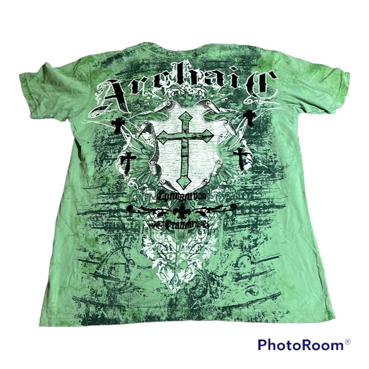 Archaic Affliction green with velour... - Depop