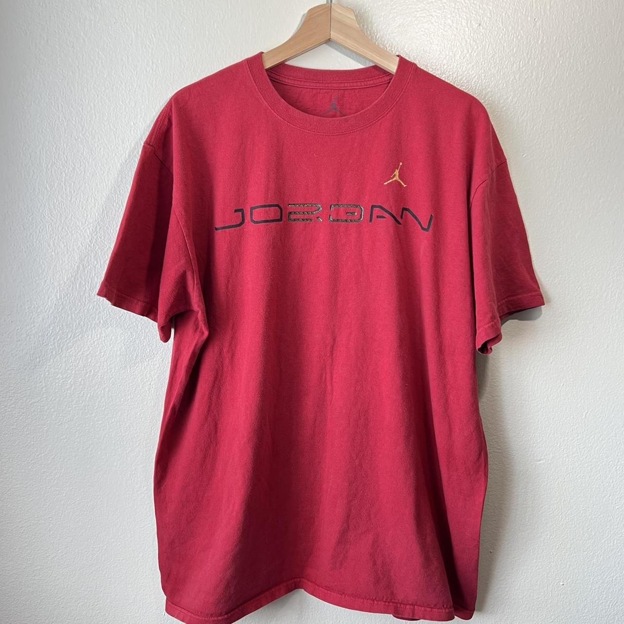 Vintage y2k essential red Jordan 23 shirt | size xl... - Depop