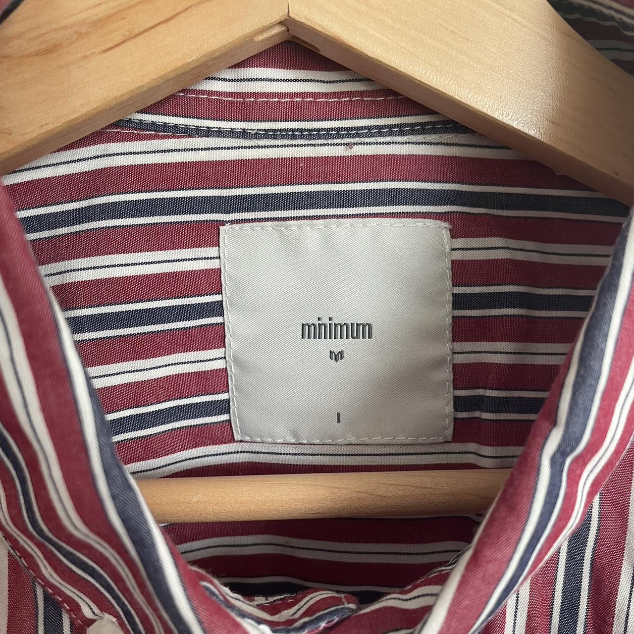 Minimum striped shirt. Fit large to medium - Depop