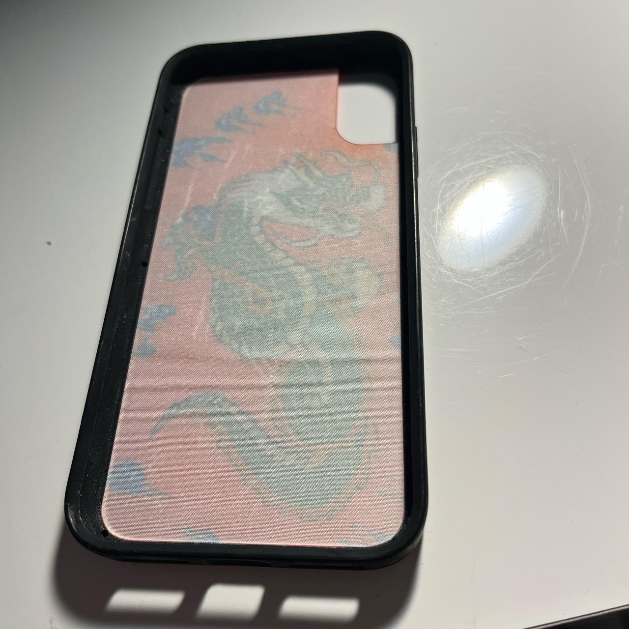 Red dragon wildflower iPhone X case Slight... - Depop