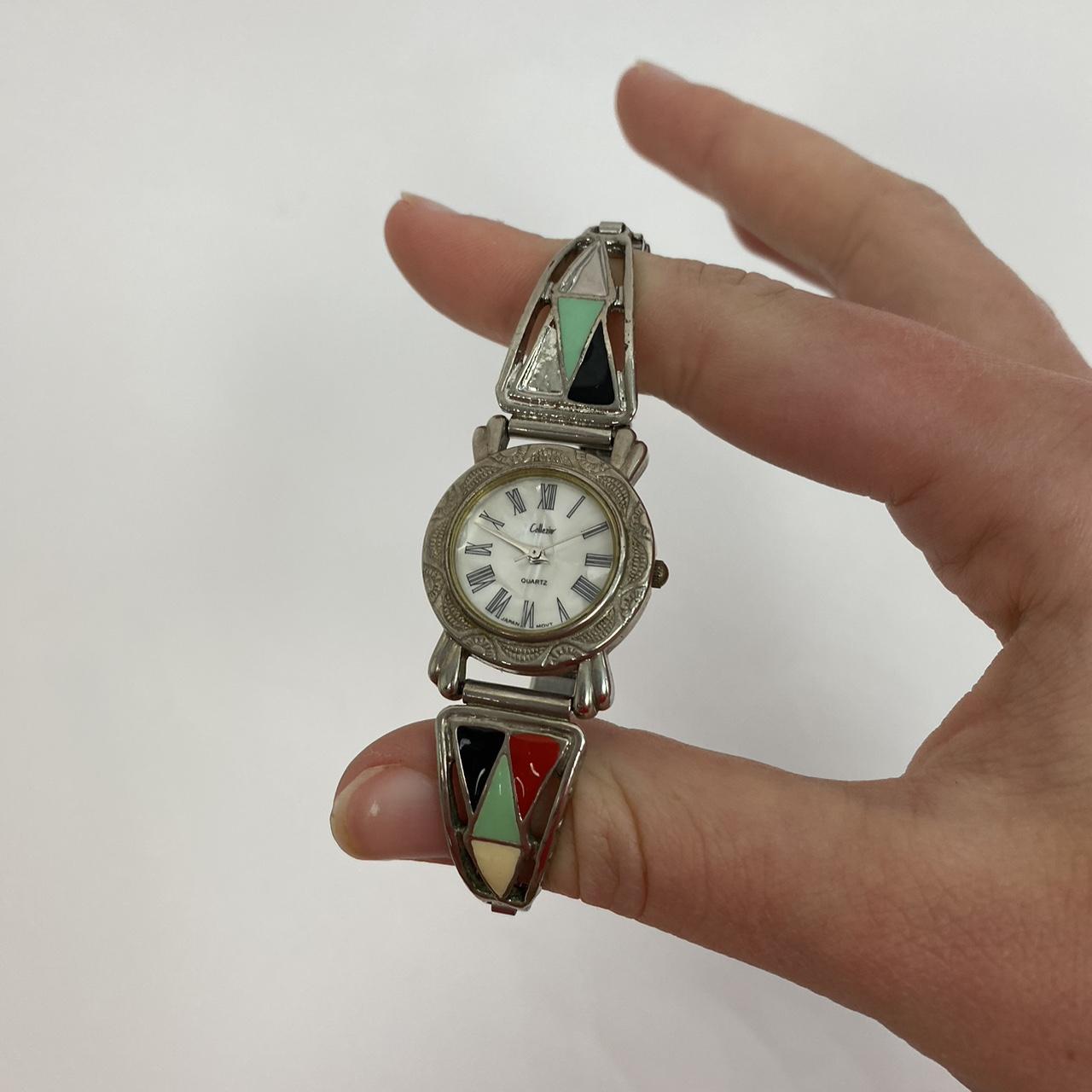 Vintage Collezio watch Super cool funky band with... - Depop
