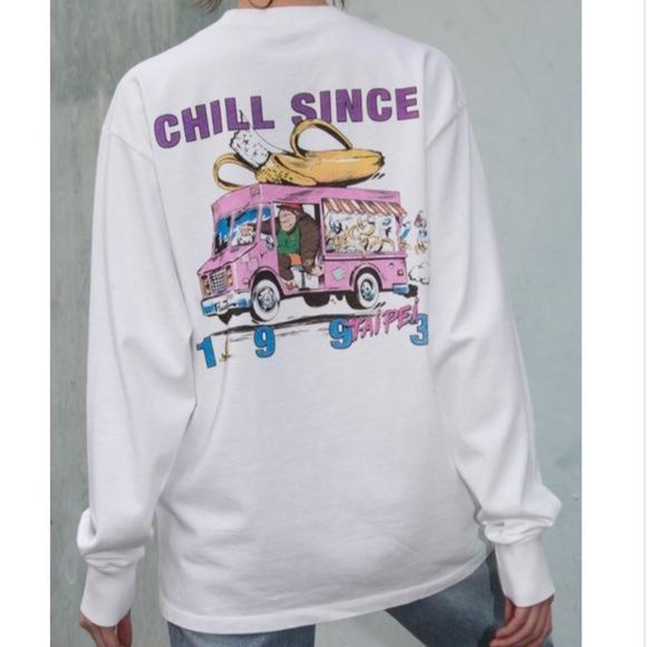 brandy melville chill since 1993 taipei long sleeve... - Depop