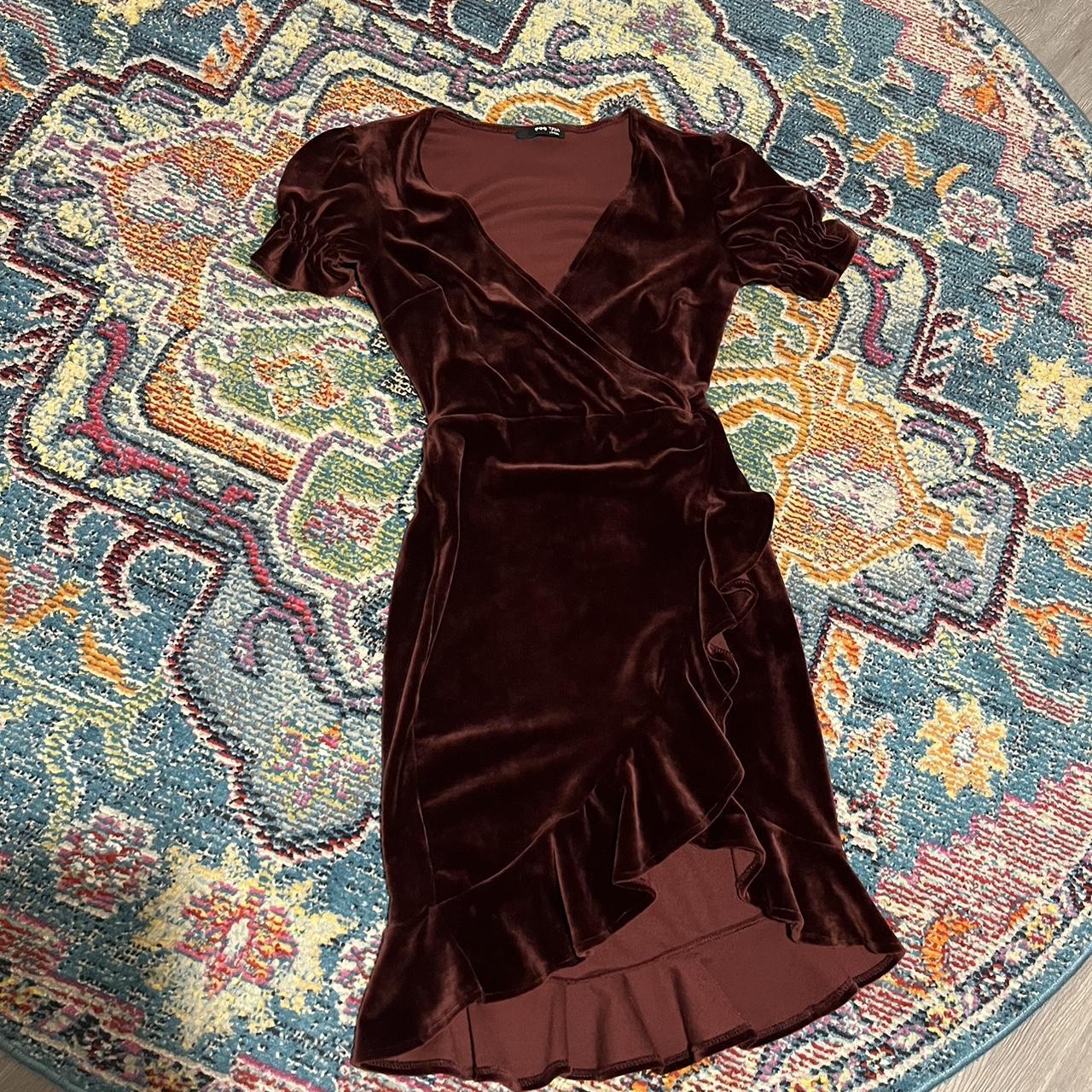 Velvet fall dress (amazingly soft) - Depop