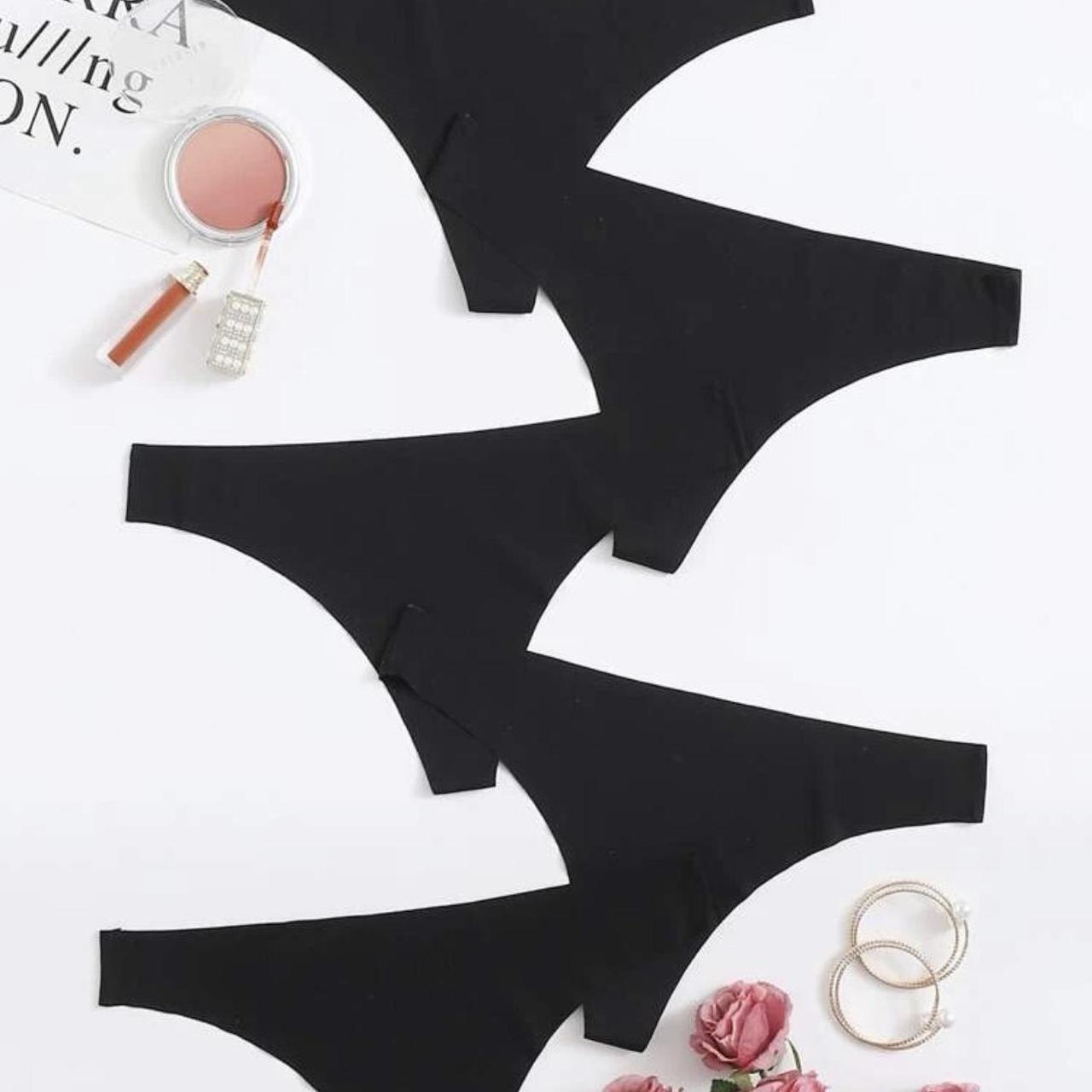 black underwear from shein, 5 pack, never worn size... - Depop