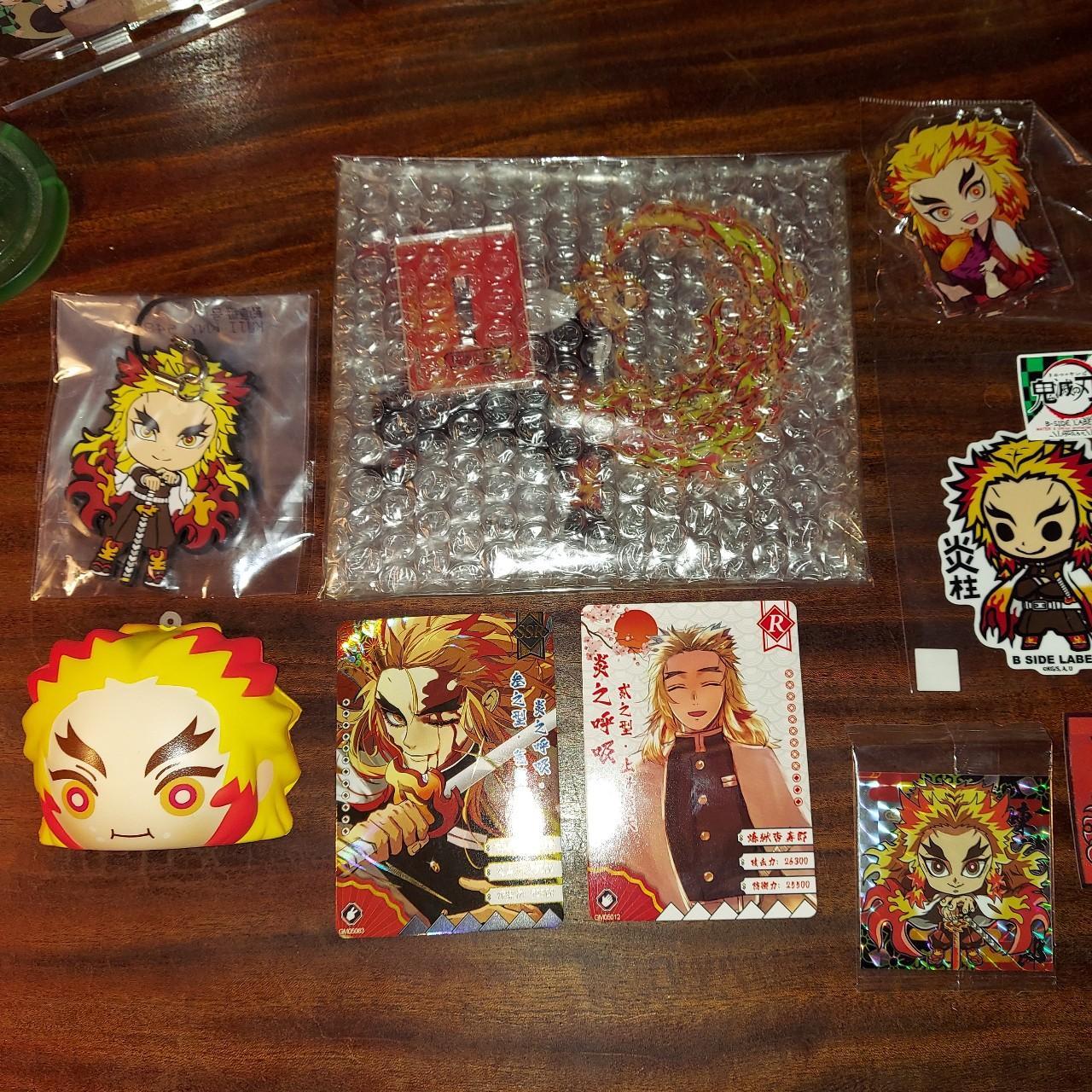 Demon Slayer Kyojuro Rengoku set 4 trading cards, 1... - Depop