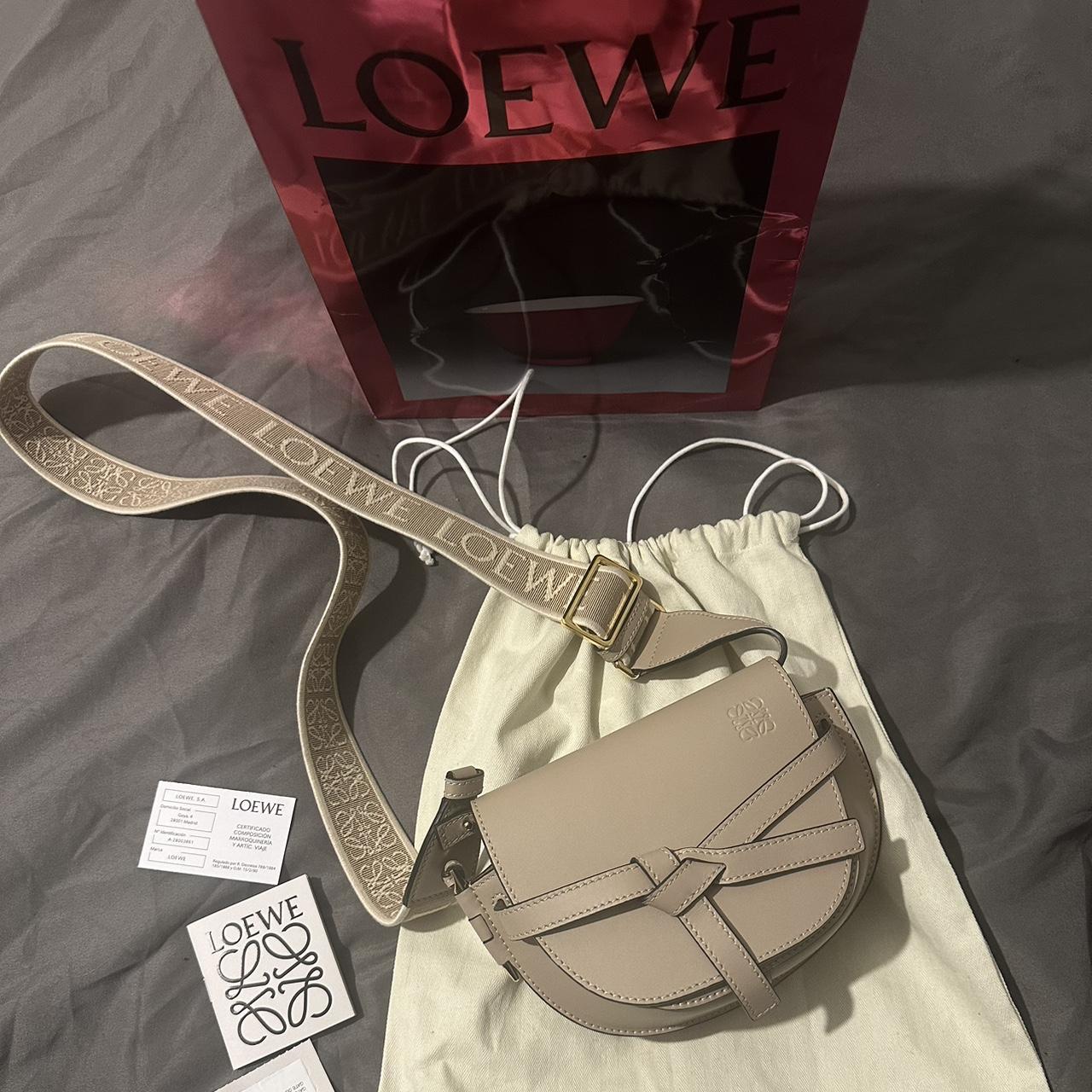 Loewe bag, comes with all packaging, authenticity... - Depop