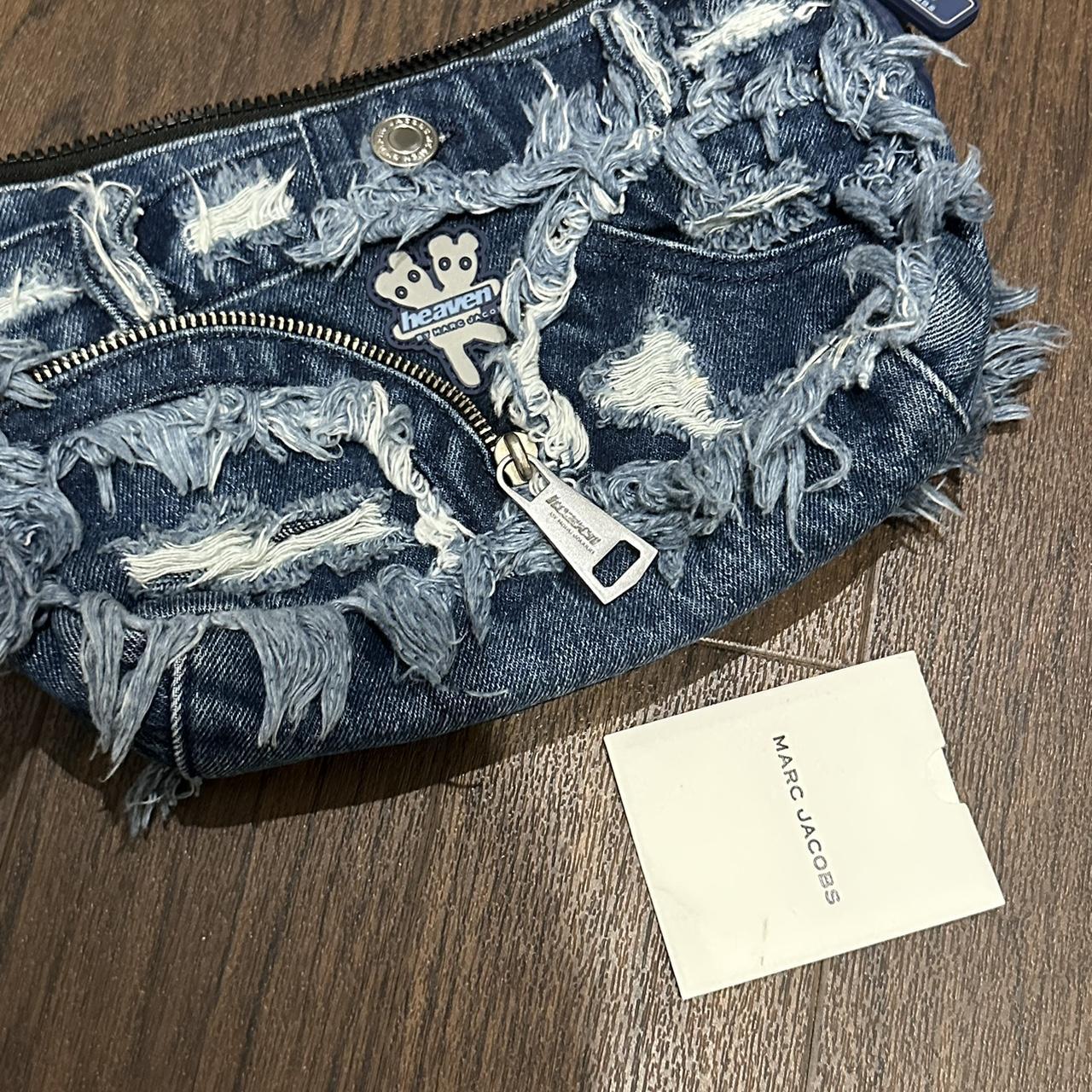 Heaven by Marc Jacobs Denim Shoulder Bag Blue | Depop Heaven by Marc Jacobs Denim Shoulder Bag Blue | Depop