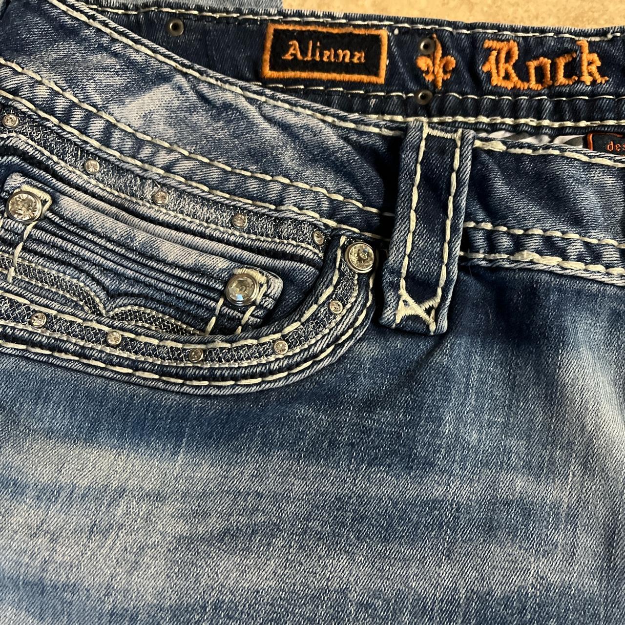 Rock Revival Aliana Skinny Jeans. Women’s size 36x30... - Depop