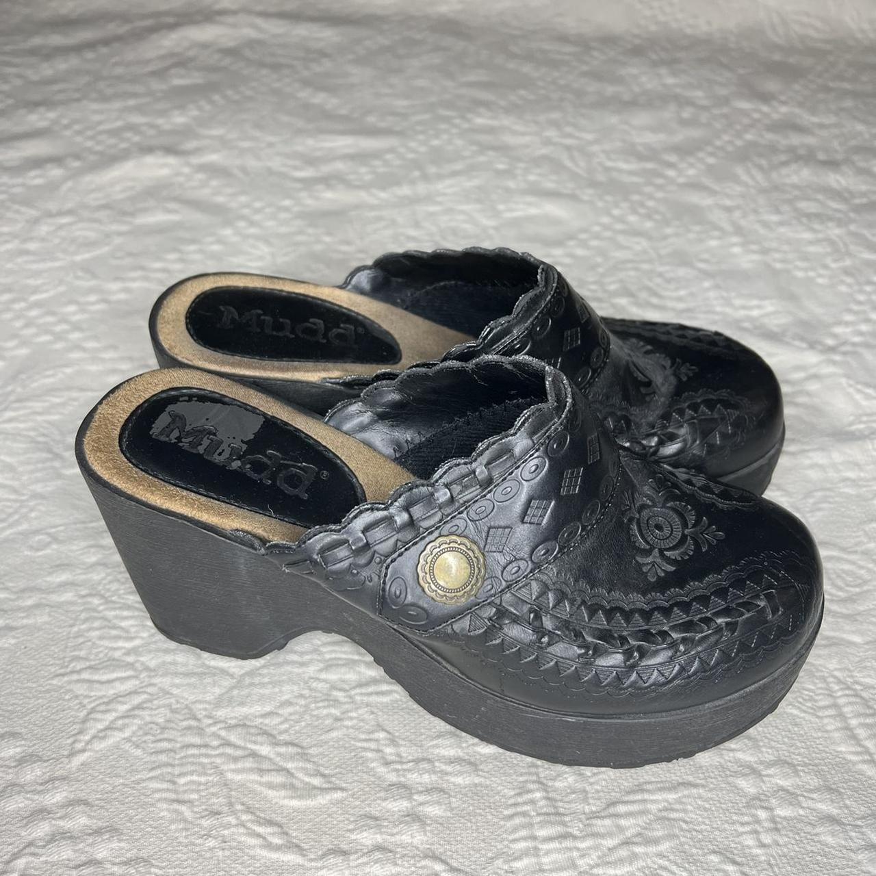 Black clogs Super cute detailing Brand: Mudd... - Depop