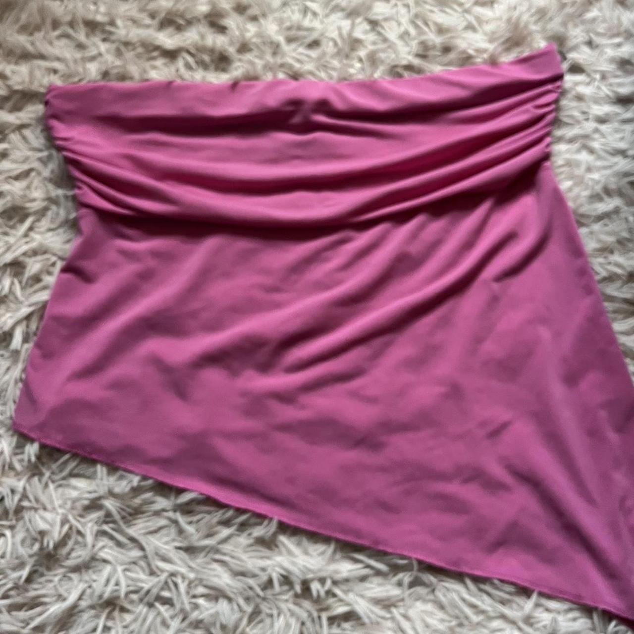 Urban Outfitters Pink Tube Top Size Xl worn... - Depop