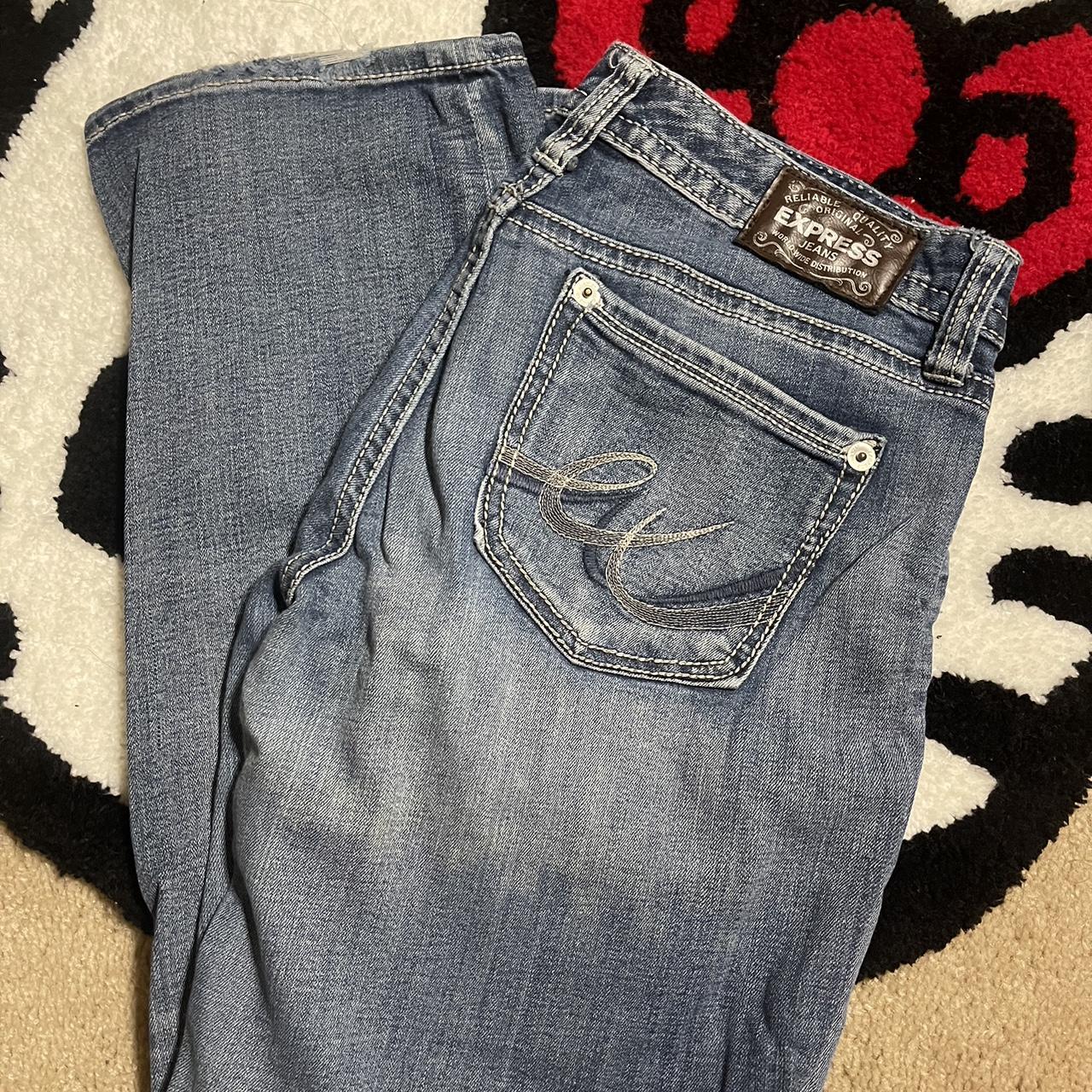 Express Jeans - 30x29 - straight leg - lowrise - Depop