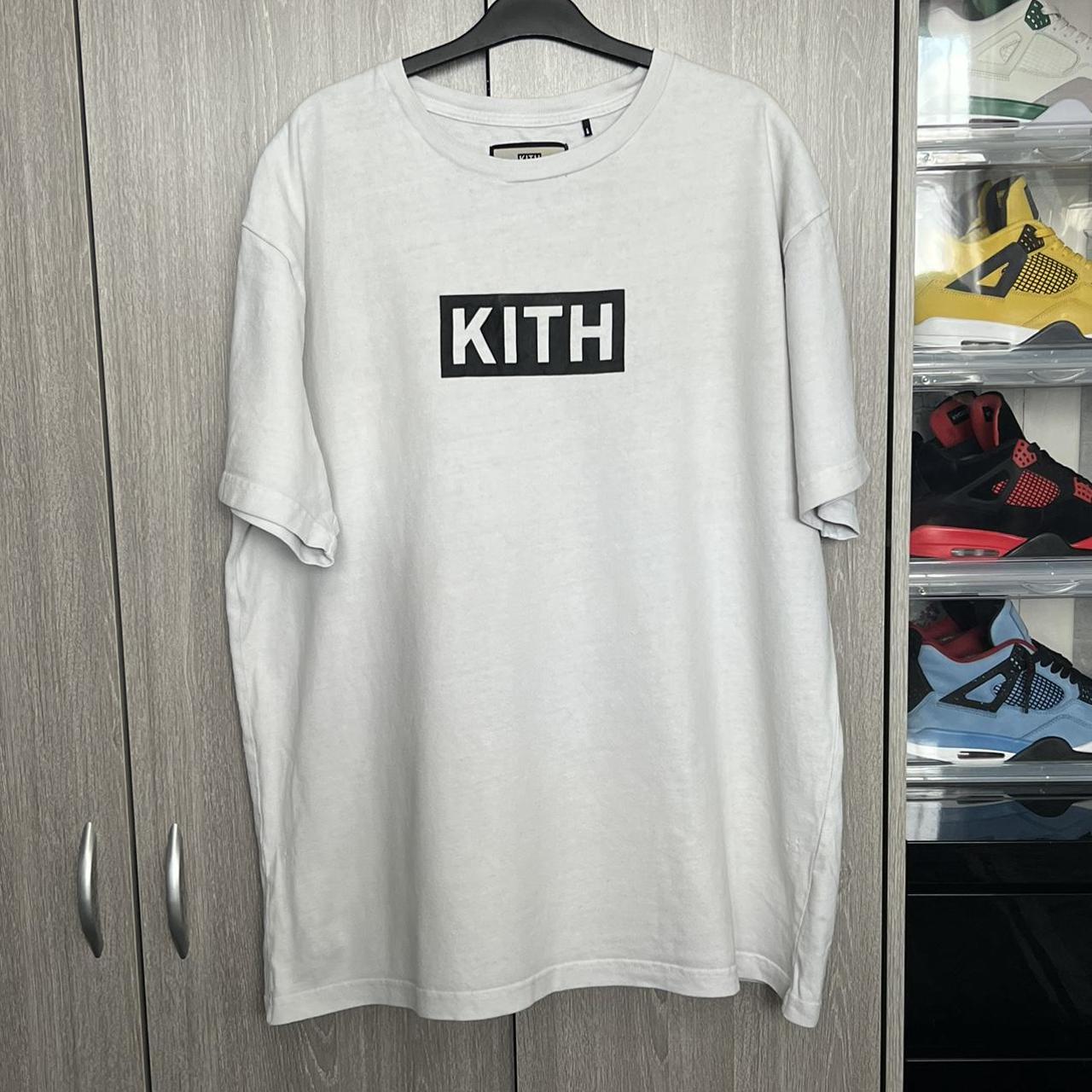 Kith Box Logo T-Shirt ⚪️ XL 👕 Great condition 🧼... - Depop