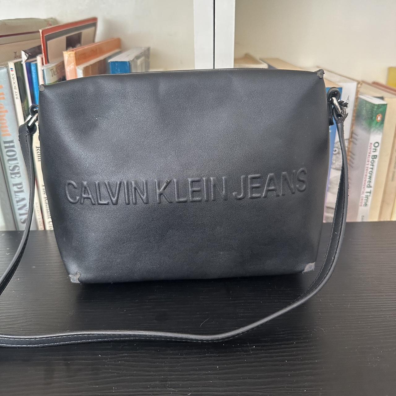 Calvin Klein large side bag Used a fair bit as can... - Depop