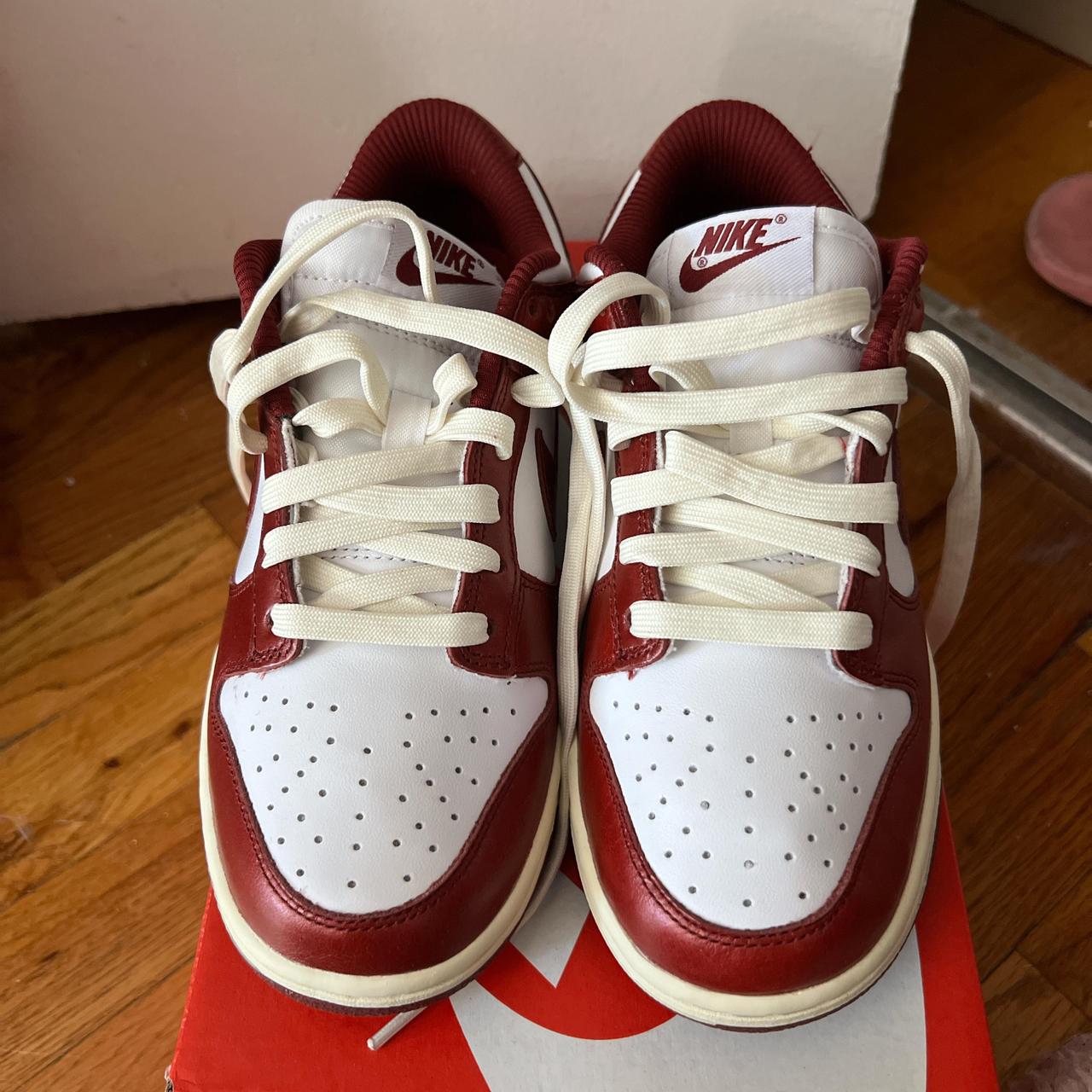 Nike Women’s Dunk Low 'Vintage Red' Size 6 - Depop