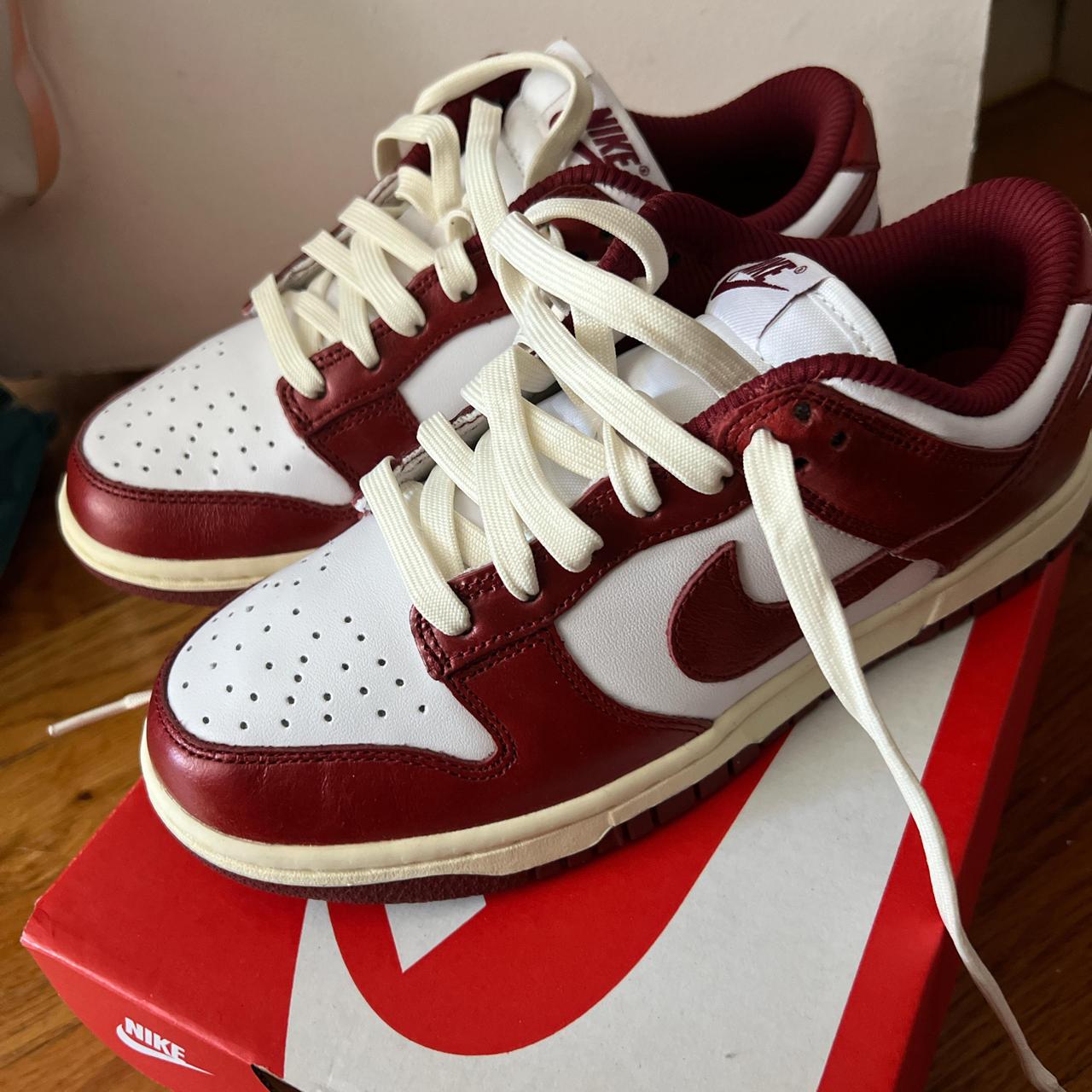 Nike Women’s Dunk Low 'Vintage Red' Size 6 - Depop