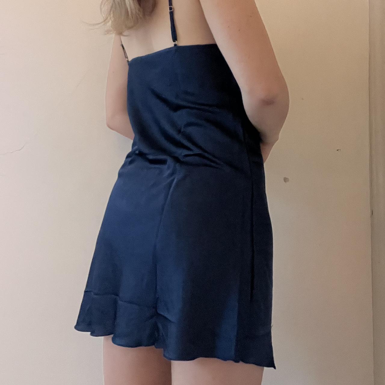 Navy blue nightie mini night dress. In prime... - Depop