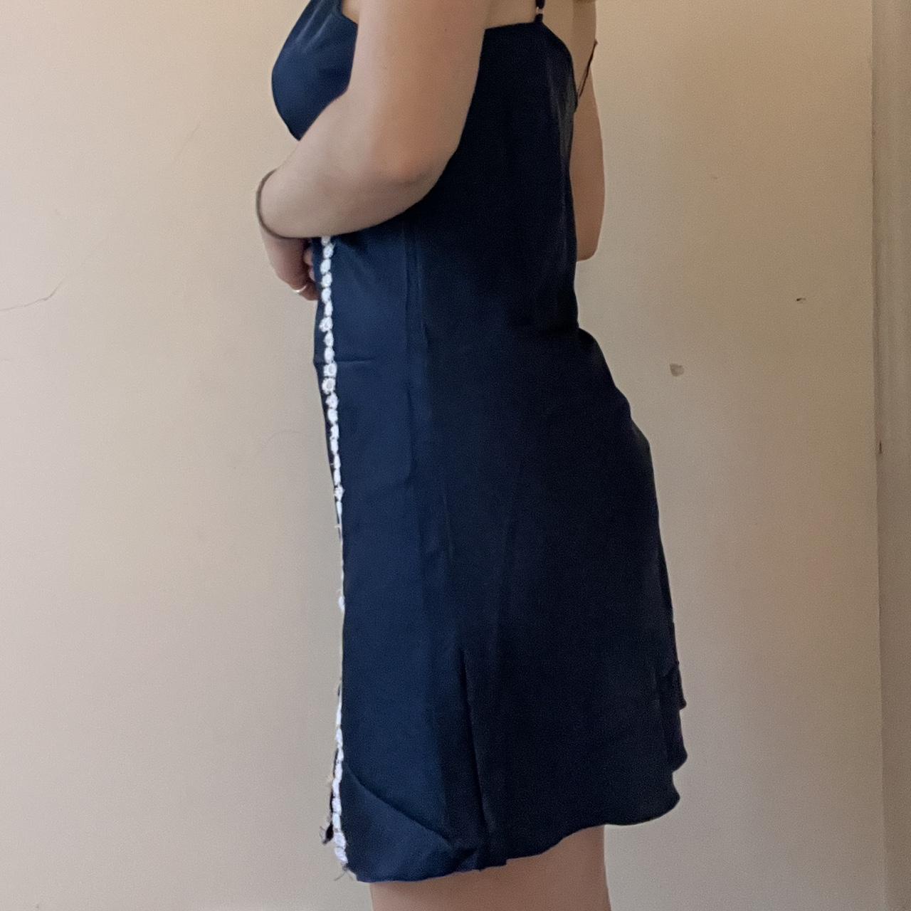 Navy blue nightie mini night dress. In prime... - Depop