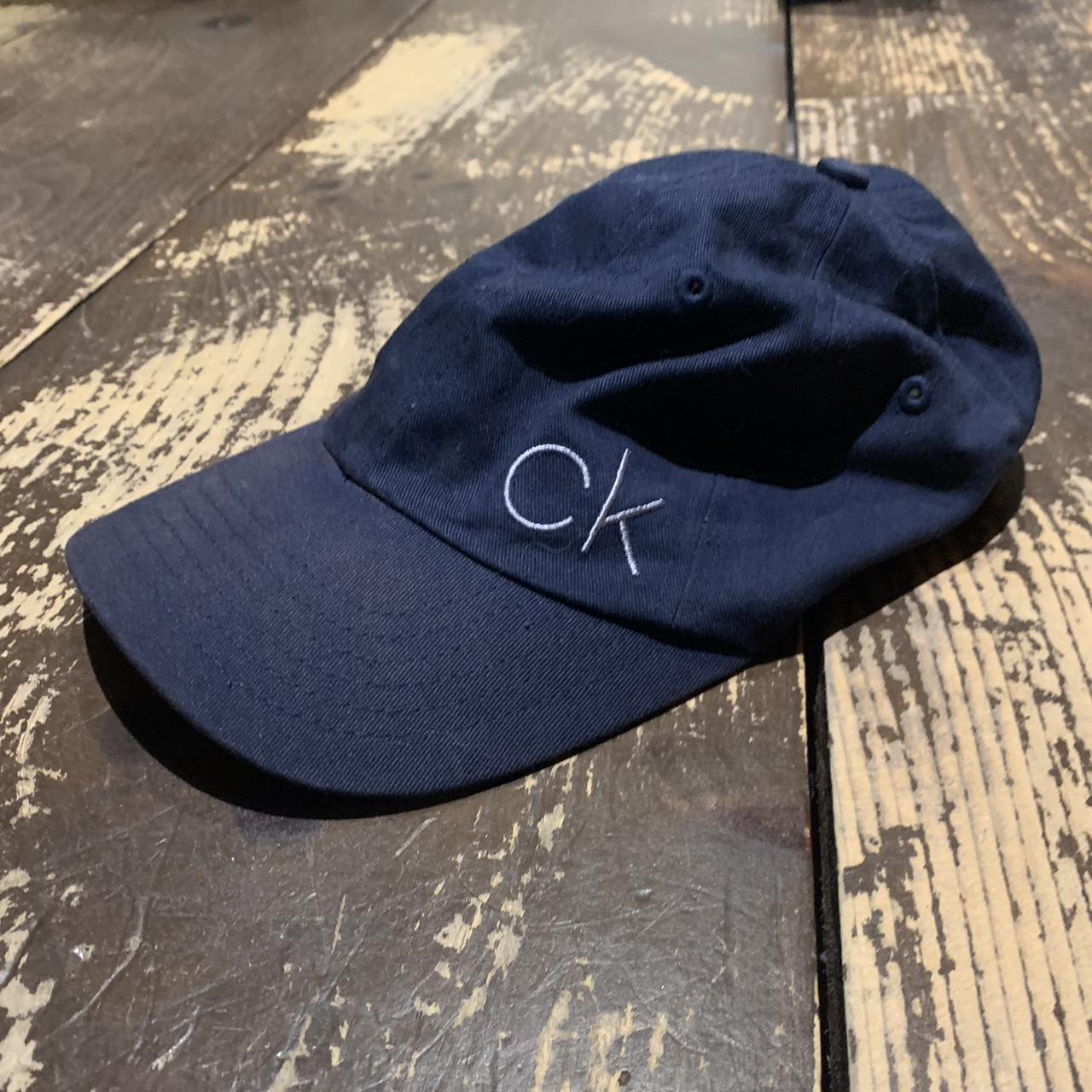 Calvin Klein Sportswear Men's Navy Hat | Depop