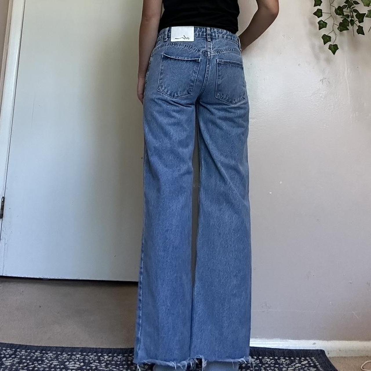 Oh Polly Low Rise Wide Leg Jean Medium wash These r... - Depop