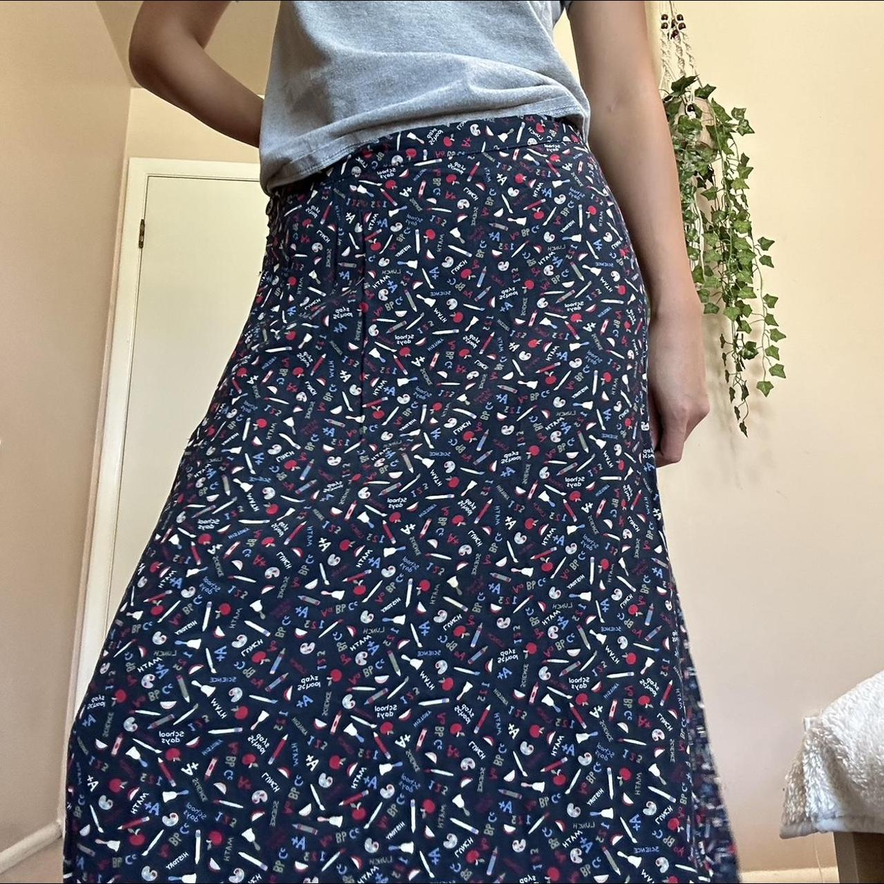 Teacher maxi skirt Adorable print ! Teacher school... - Depop