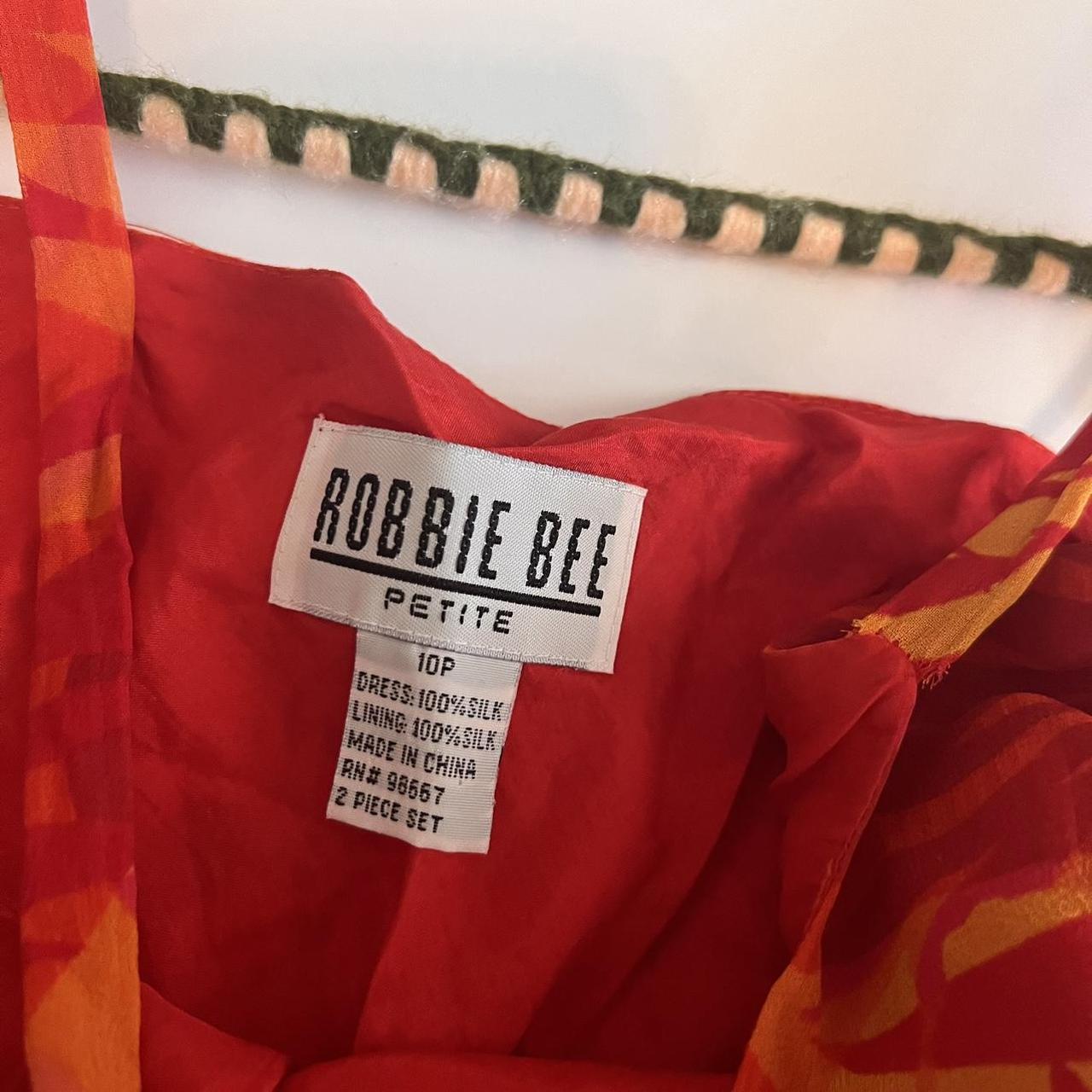 90s Robbie Bee midi silk sundress - excellent... - Depop