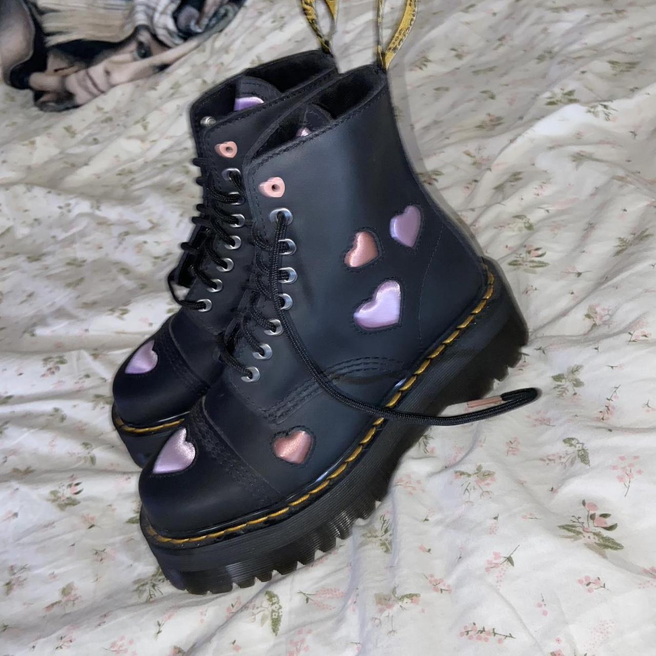 sinclair heart doc martens! a journeys exclusive!... - Depop