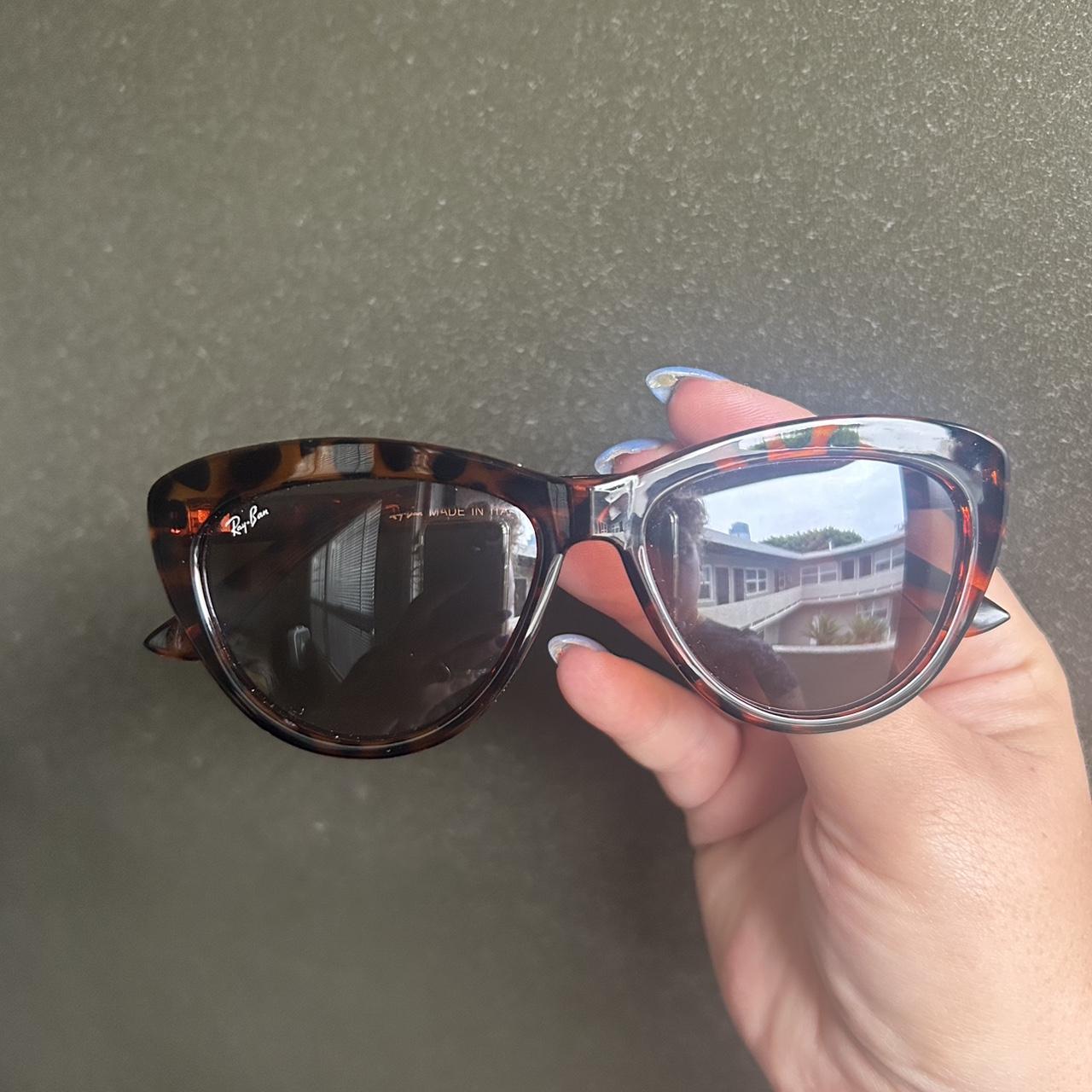 90s cat eye, turtle shell ray ban sunglasses.... - Depop