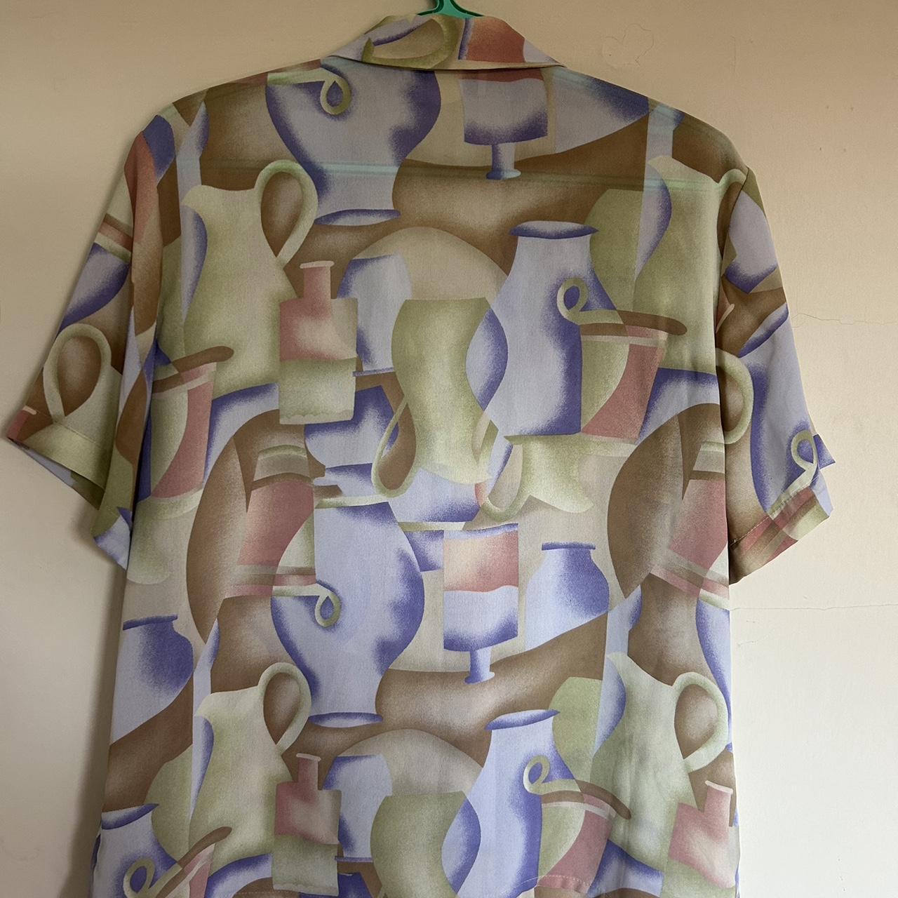 Art deco vintage pot shirt. Fits m-l - Depop