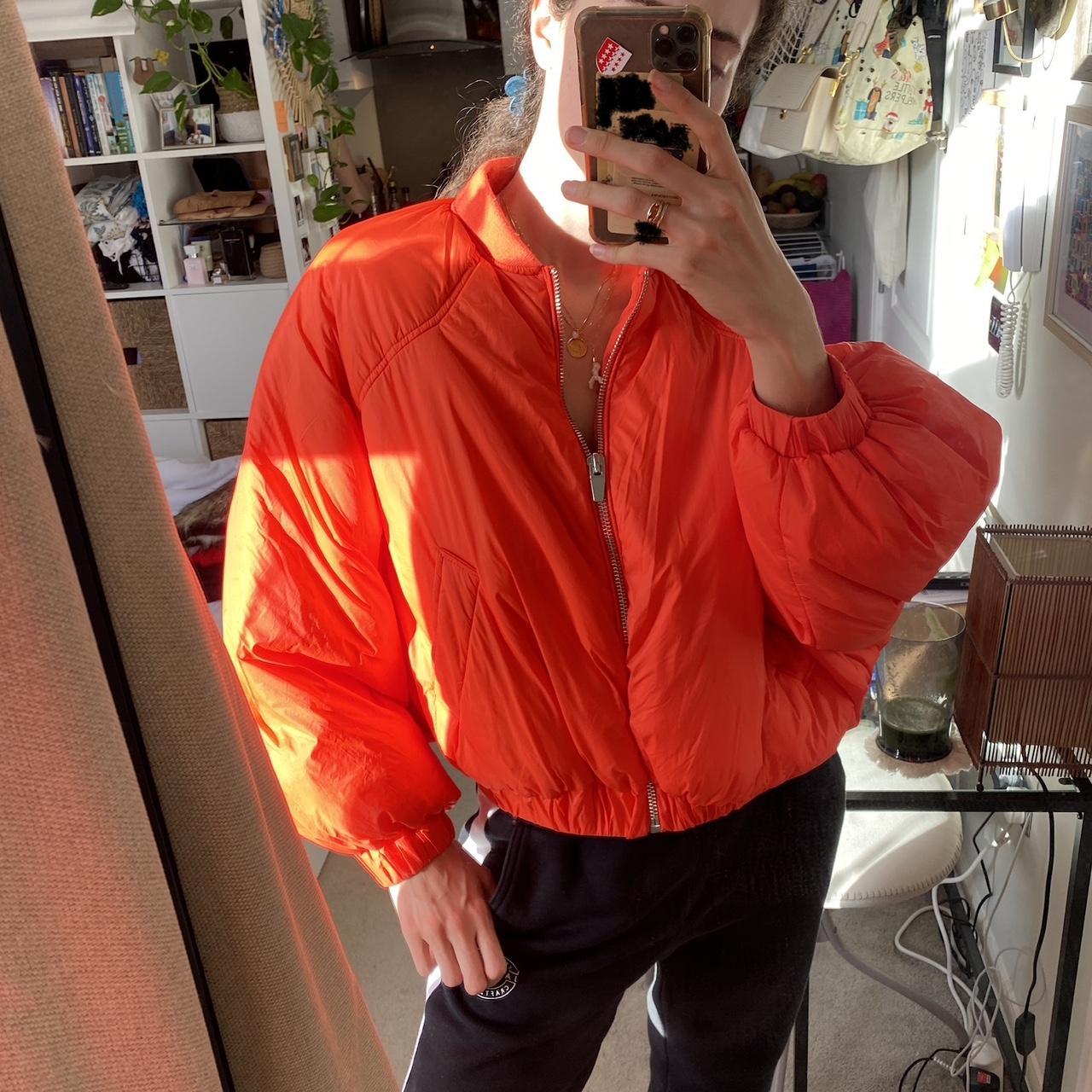 Zara Women's Red and Orange Jacket | Depop