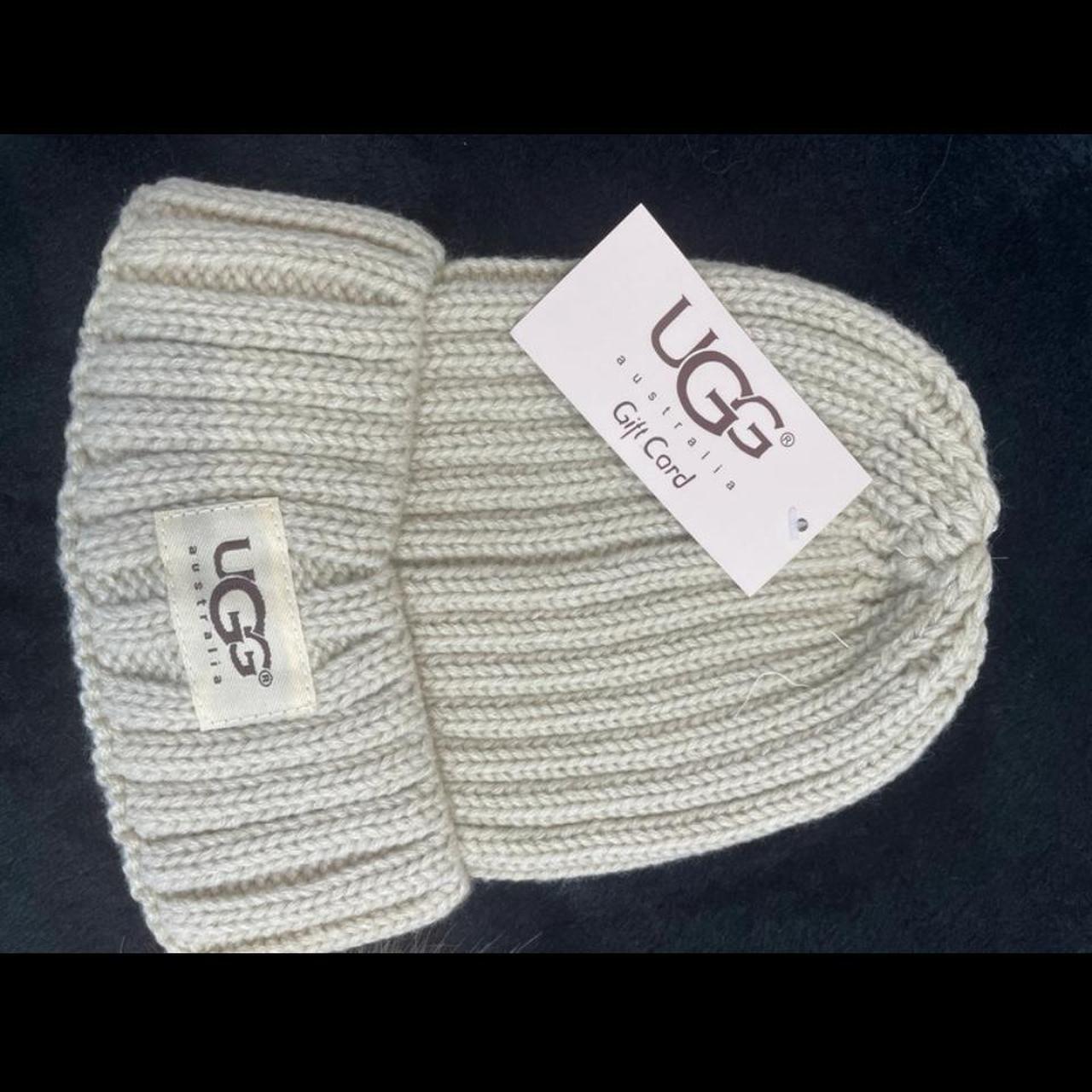 Ladies ugg hat nice and warm with detachable bobble... - Depop