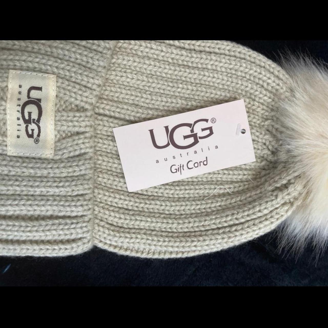 Ladies ugg hat nice and warm with detachable bobble... - Depop