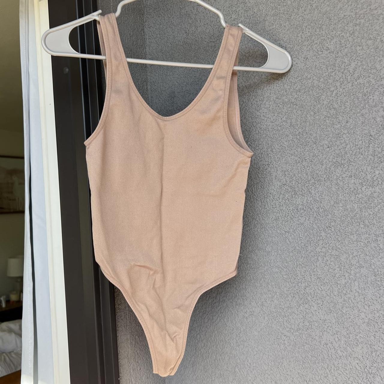 Beige stretchy UO bodysuit :) extremely comfy... - Depop