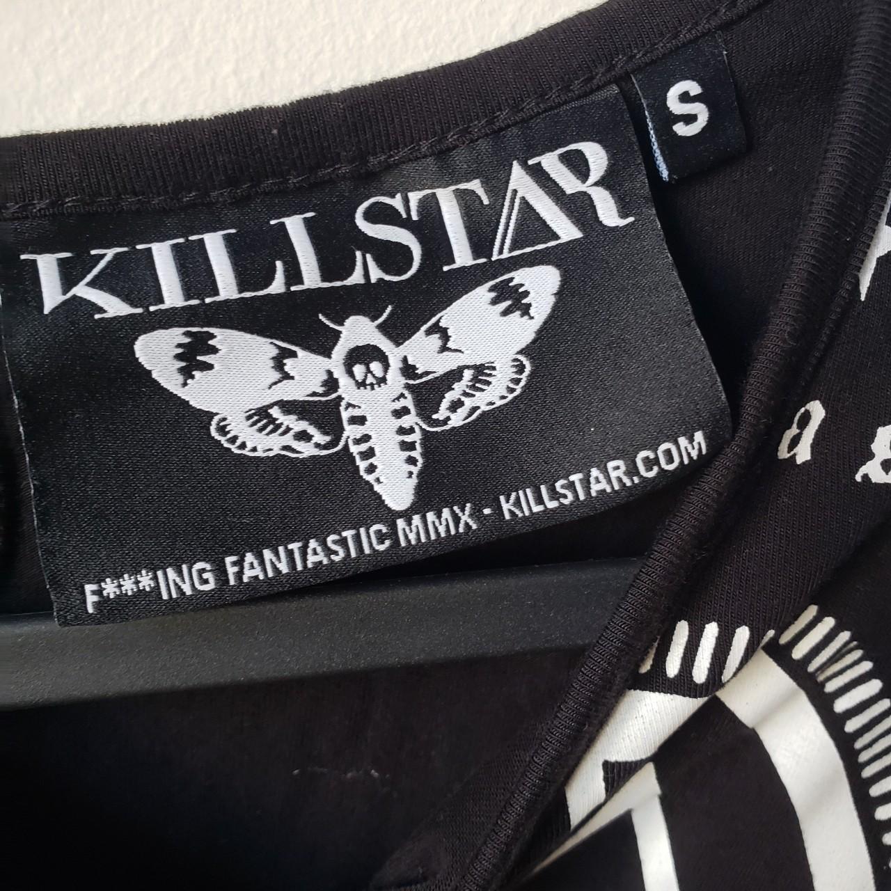 Killstar Cult Skater Dress - small Printed stretchy... - Depop