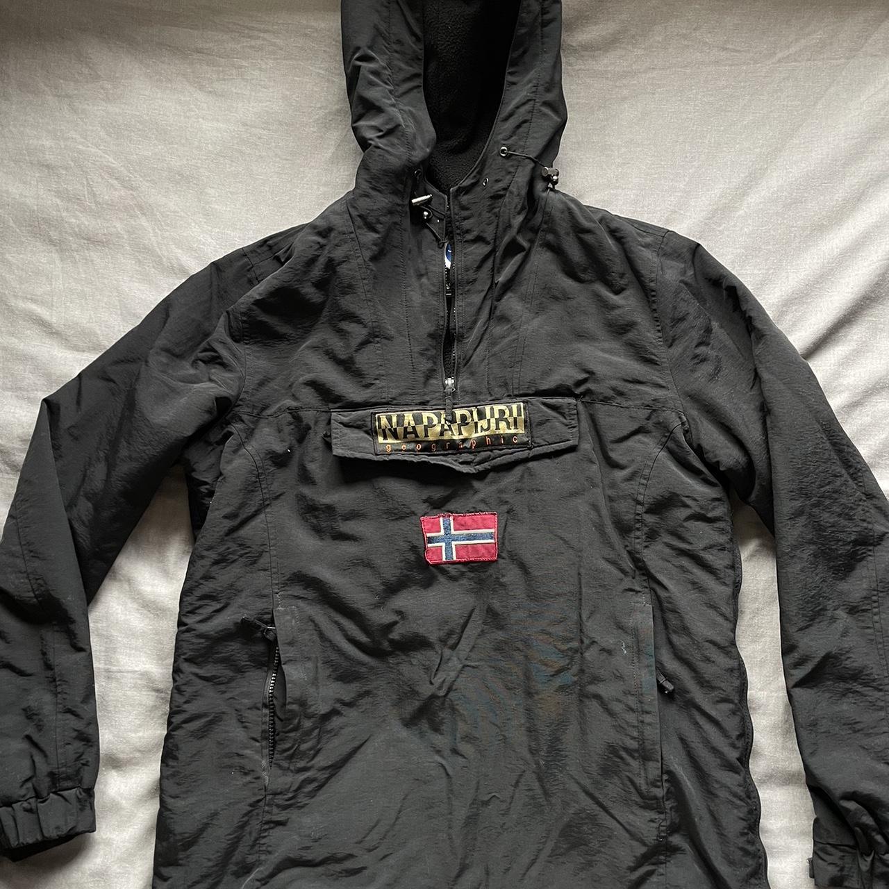 Napapijri overhead jacket, very used, toggles on... - Depop