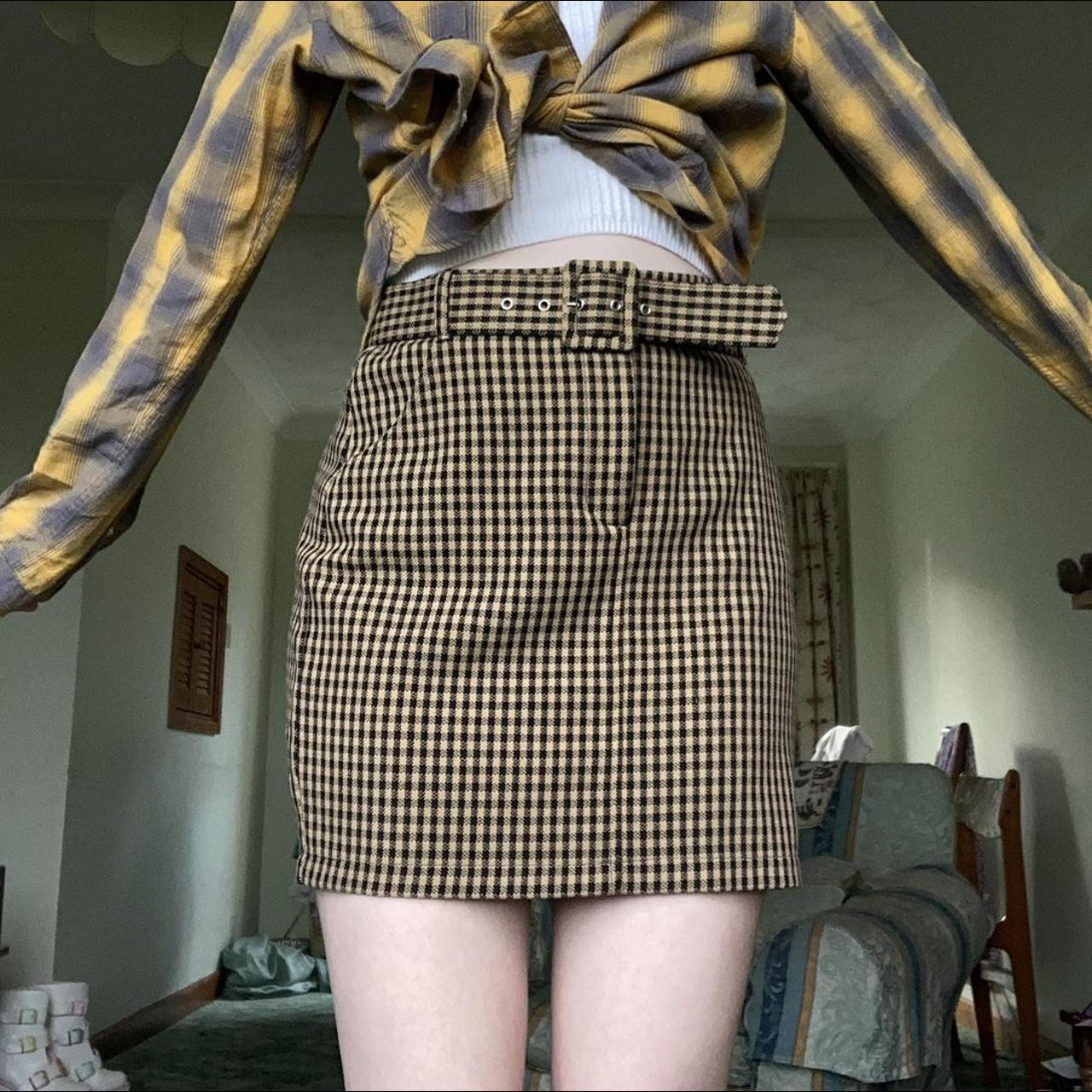 ultra high rise skirt from hollister in size S. - Depop