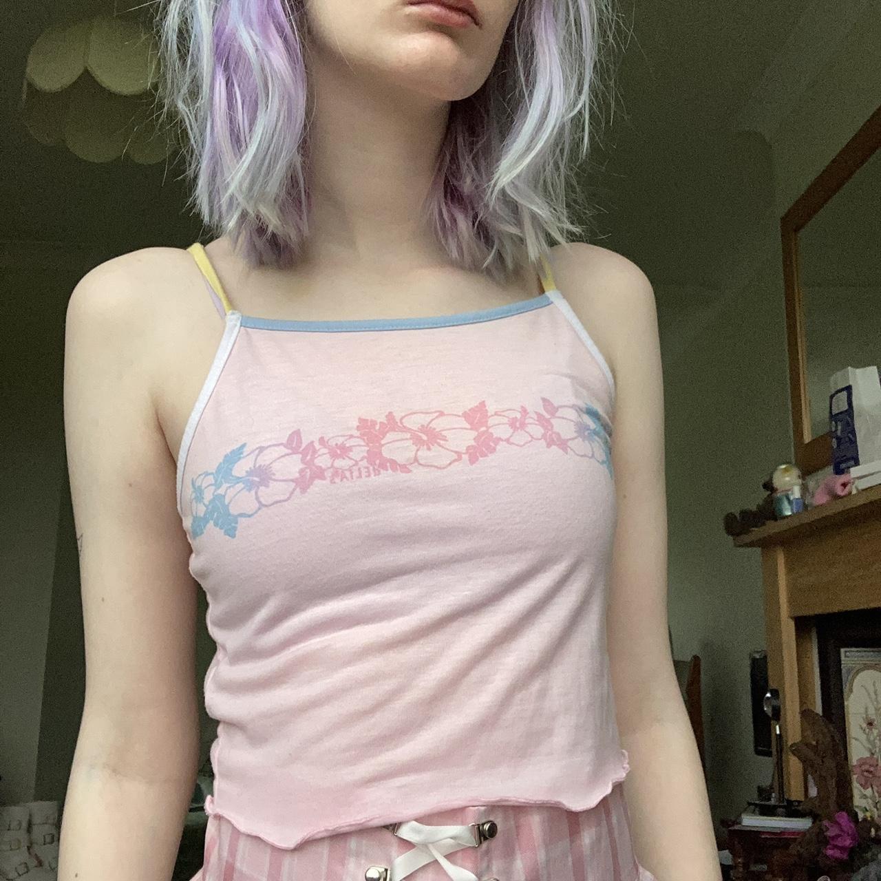 romwe cropped top in size s. - Depop