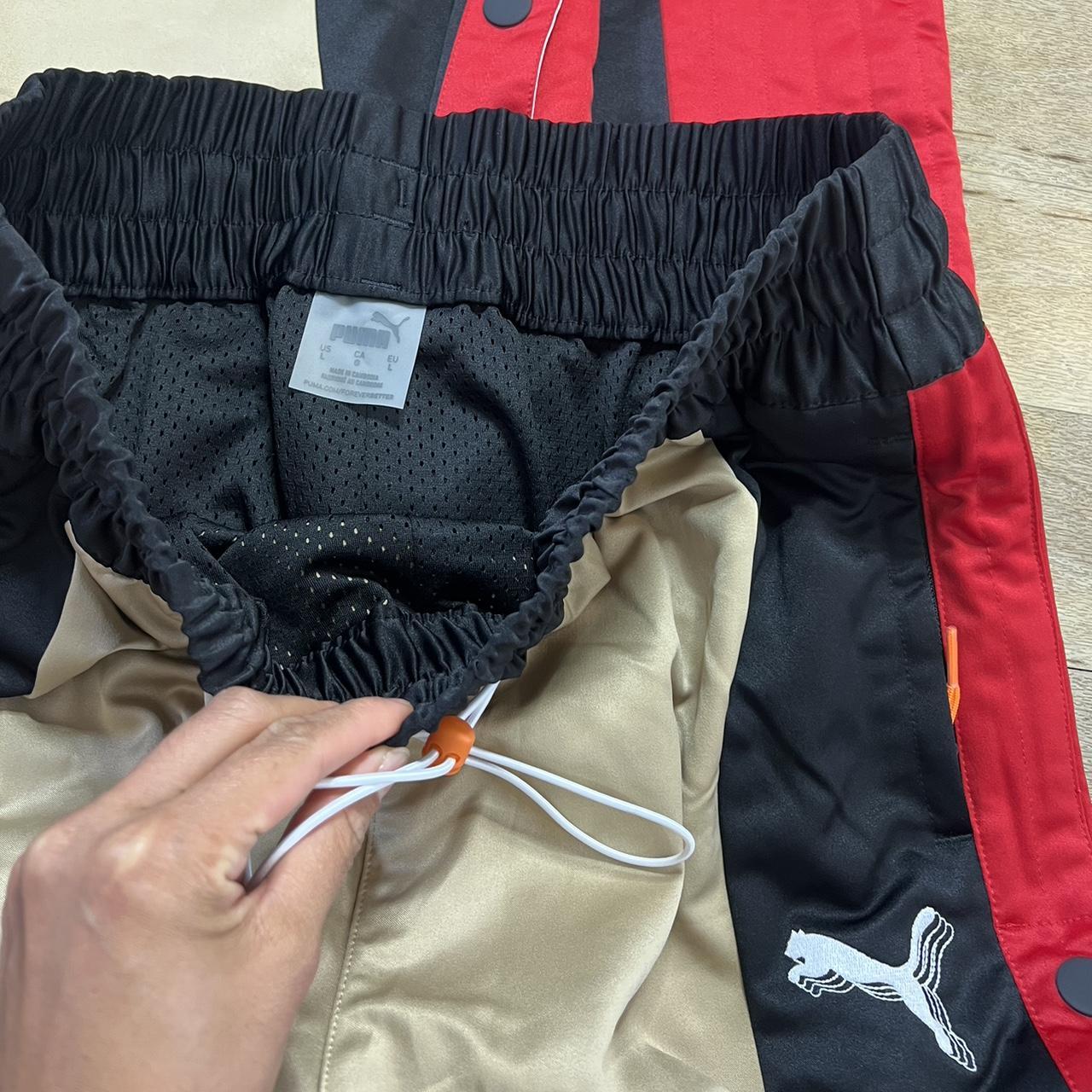 Vintage Rare Puma Side Popper Tracksuit Bottoms /... - Depop