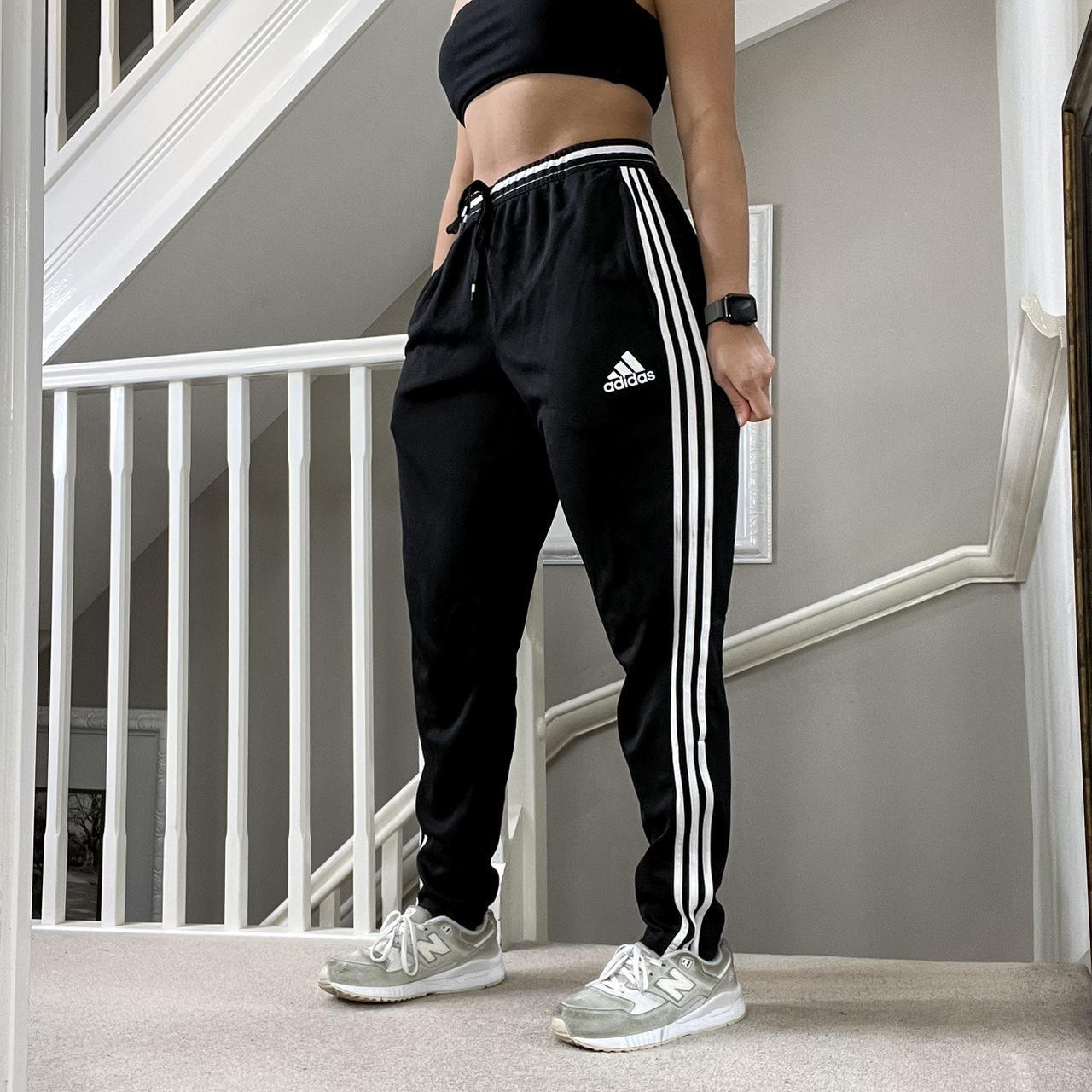 Y2K Adidas Tapered Joggers Tracksuit Bottoms, Size L... - Depop