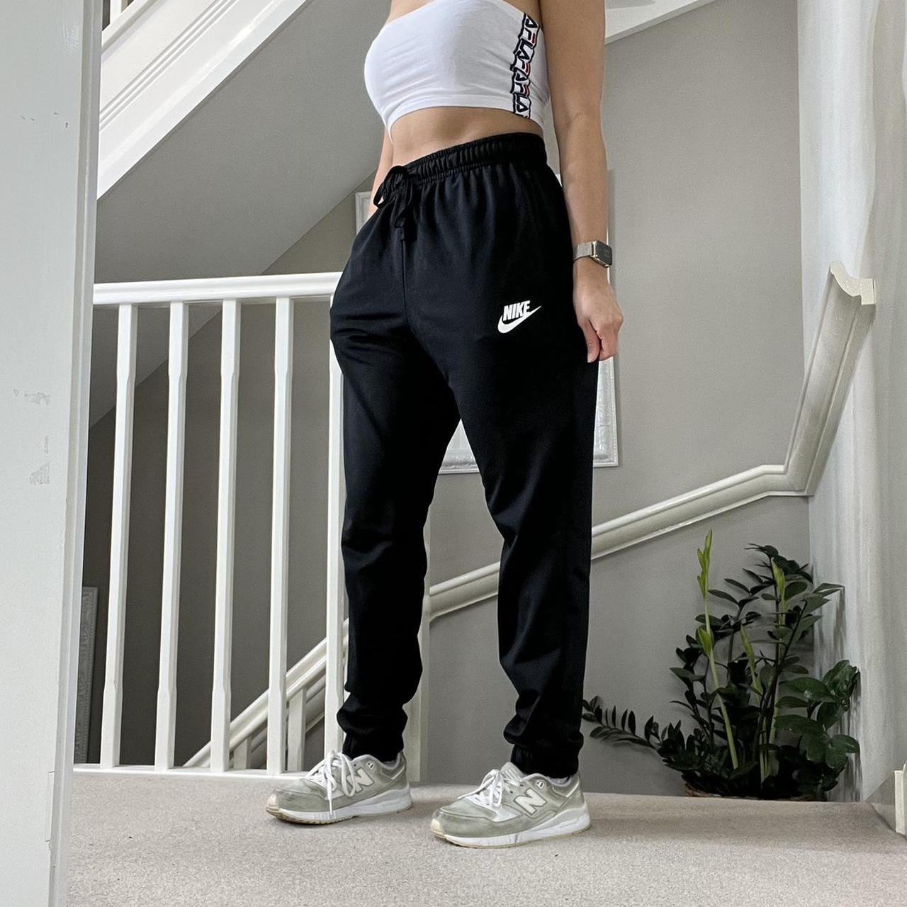 Vintage Nike High Waist Softshell Tracksuit Bottom... - Depop